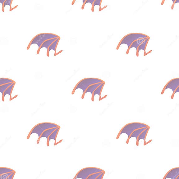 Bat Wing Pattern Seamless Vector Stock Vector - Illustration of pattern ...