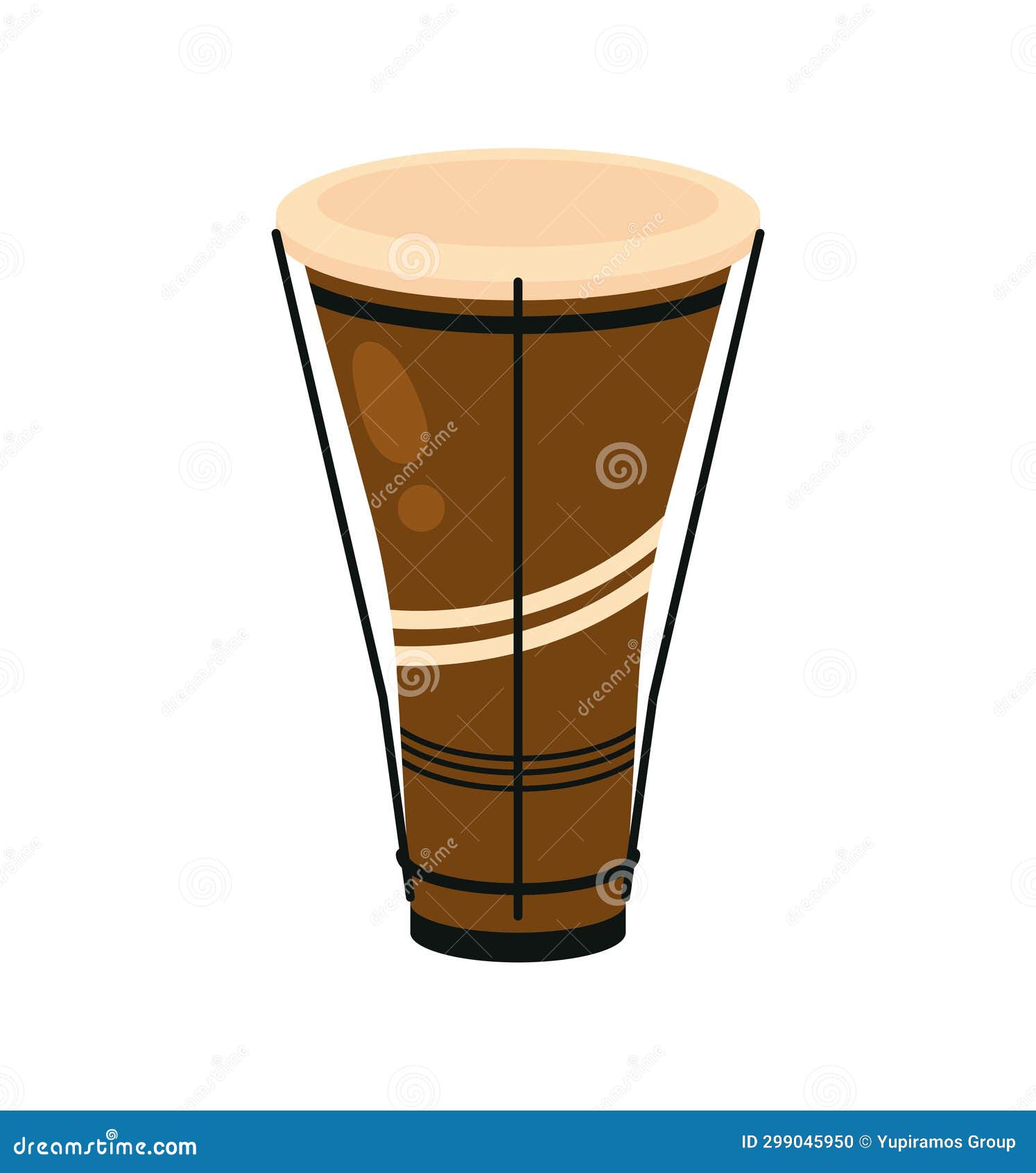 Bata Drum Tradiotional Illustration Stock Illustration - Illustration ...