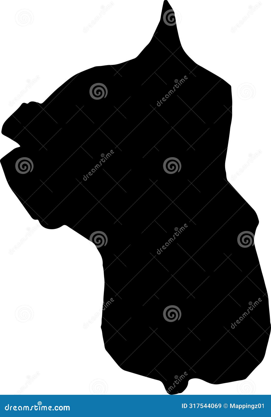 Bataan Philippines Silhouette Map with Transparent Background Stock ...