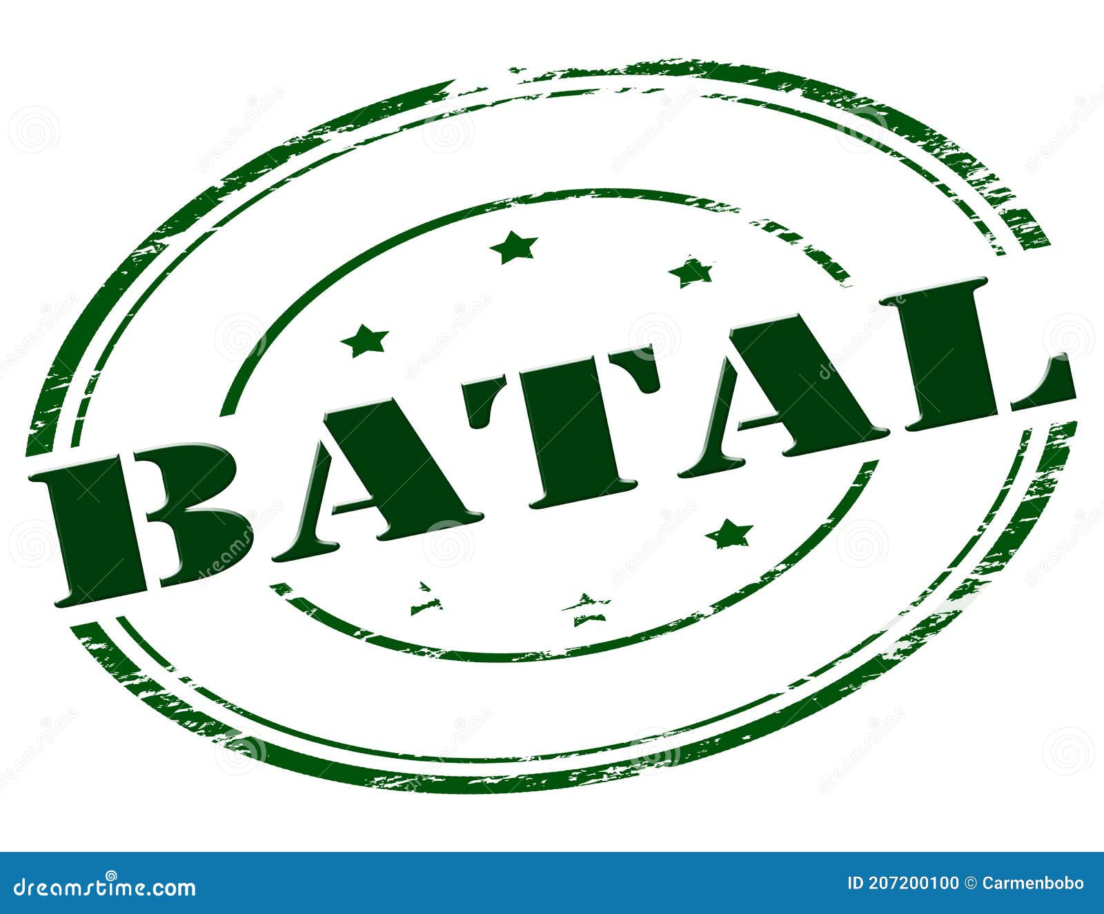 Stamp with word Batal stock vector. Illustration of word - 207200100