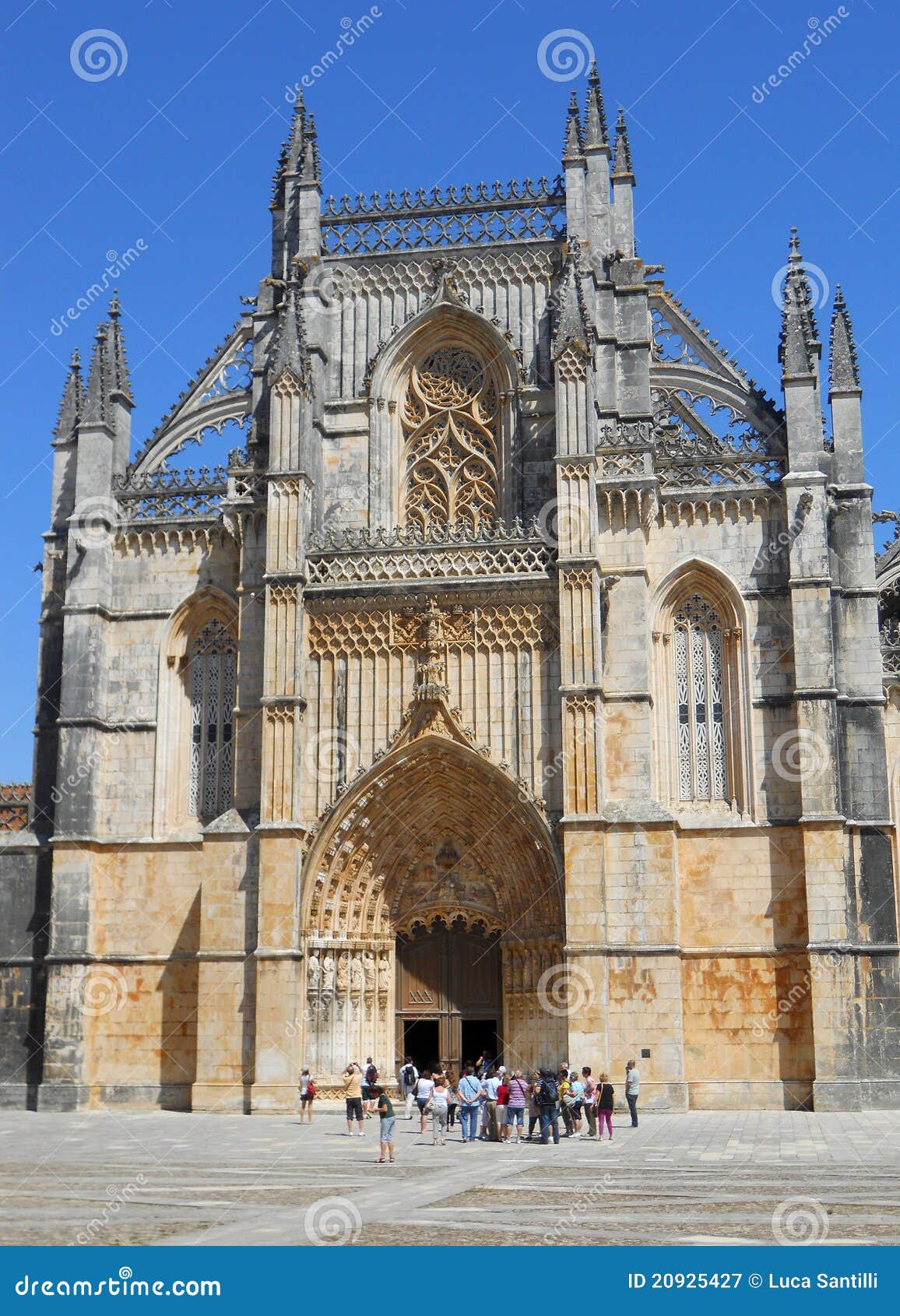 Batalha monastery stock image. Image of facade, leiria - 20925427