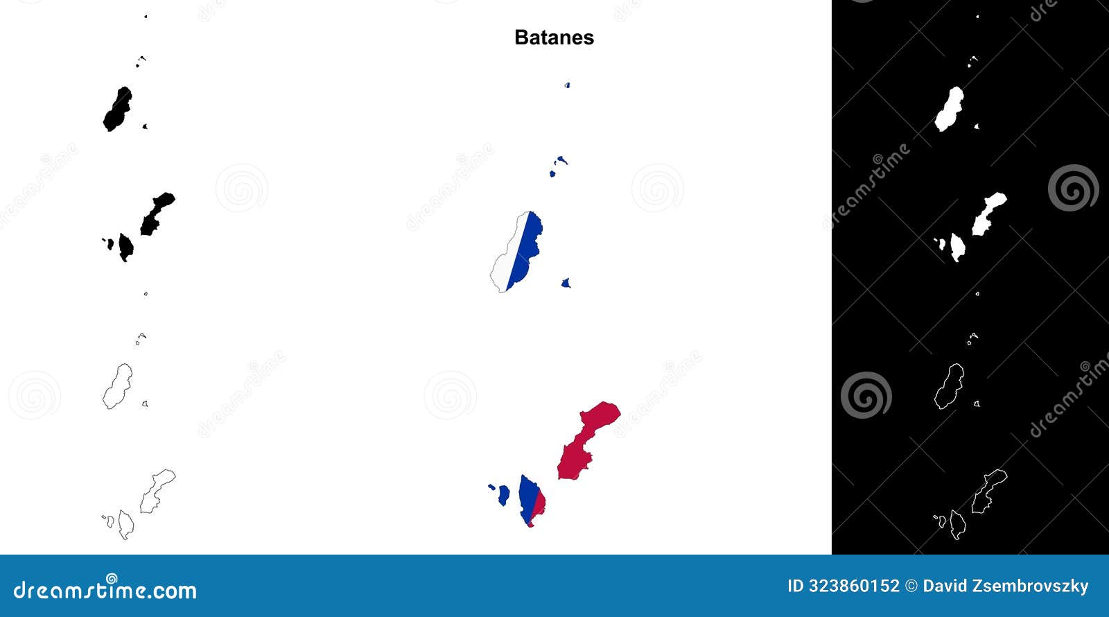 Batanes outline map stock vector. Illustration of lalawigan - 323860152