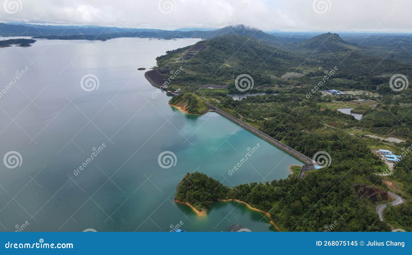 The Batang Ai Dam of Sarawak Stock Image - Image of batang, electric ...