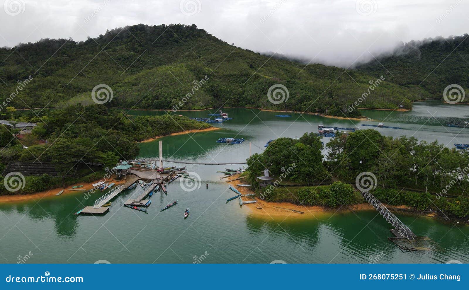 The Batang Ai Dam of Sarawak Stock Image - Image of boat, electric ...