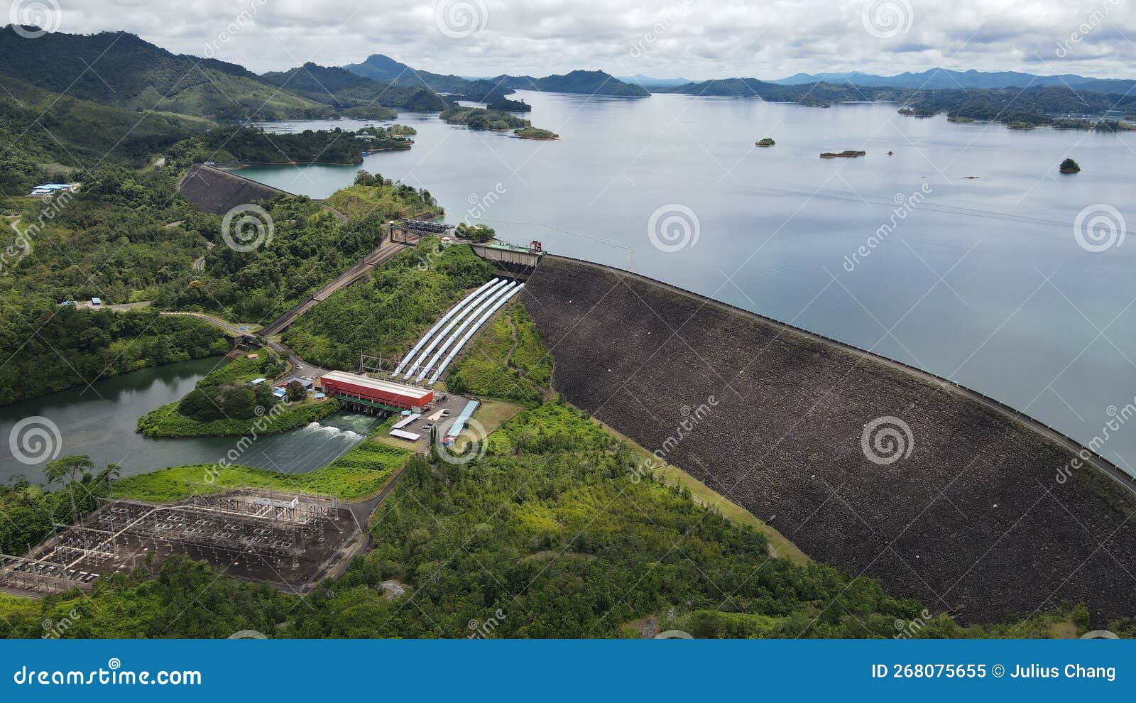 The Batang Ai Dam of Sarawak Stock Image - Image of borneo, lake: 268075655