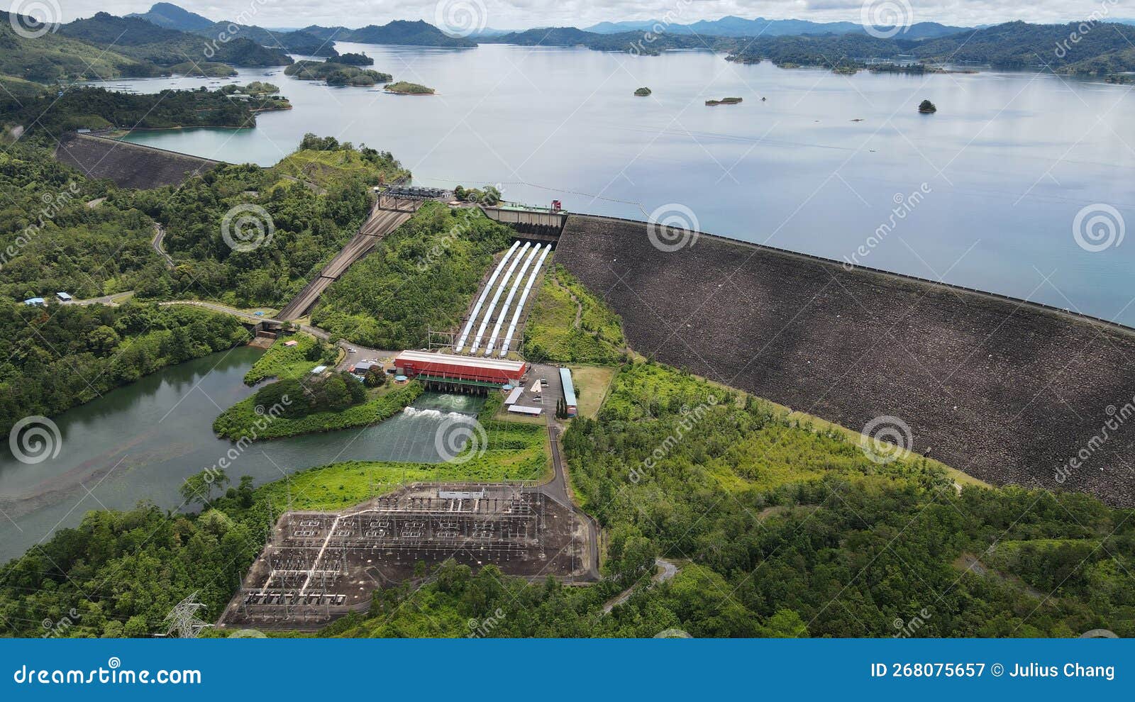 The Batang Ai Dam of Sarawak Stock Image - Image of forest, aqua: 268075657