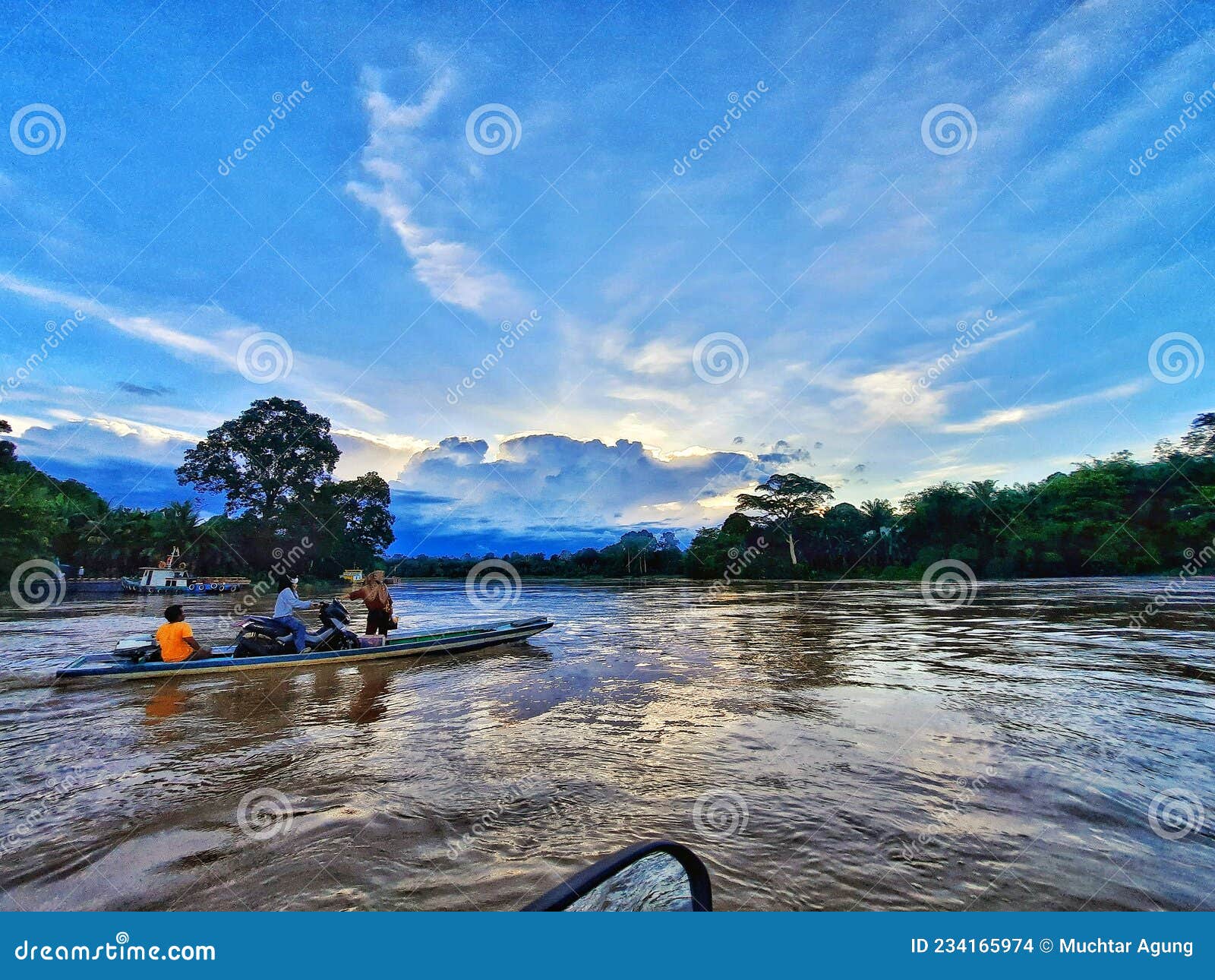 Batang hari River stock photo. Image of tempe, hari - 234165974