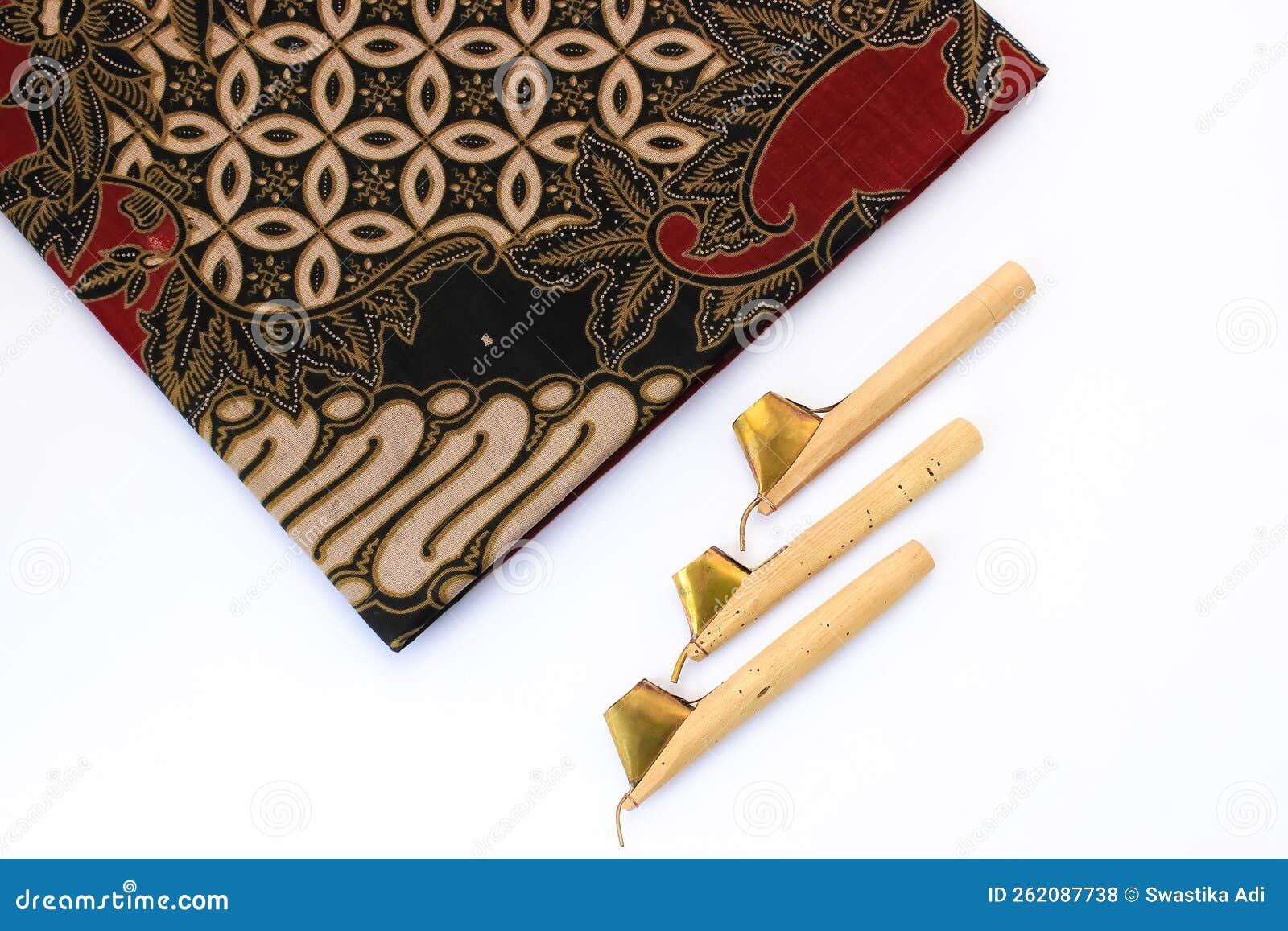 Batik stock photo. Image of white, isolated, font, three - 262087738