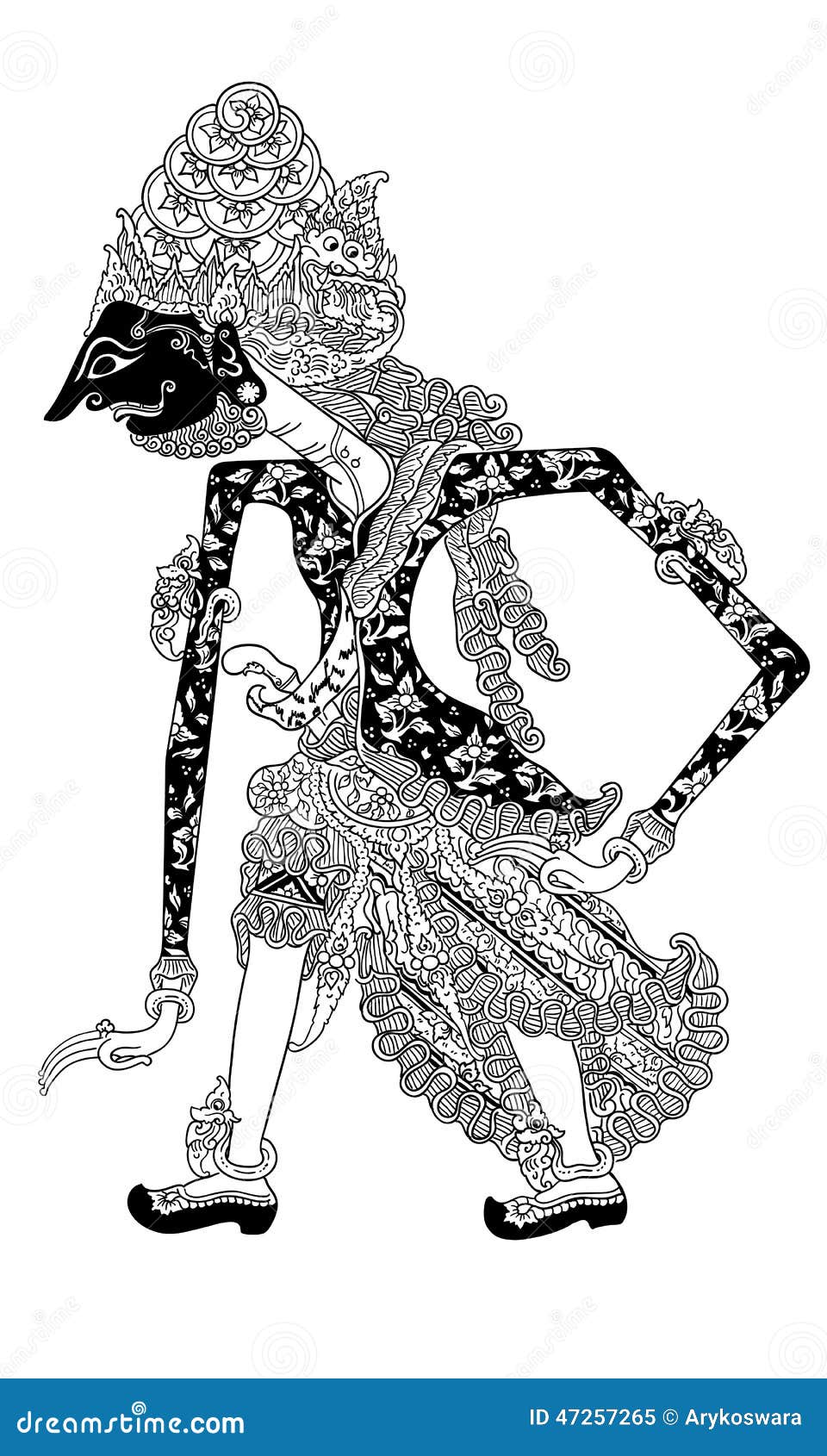 Batara Cakra Cartoon Vector | CartoonDealer.com #47257179