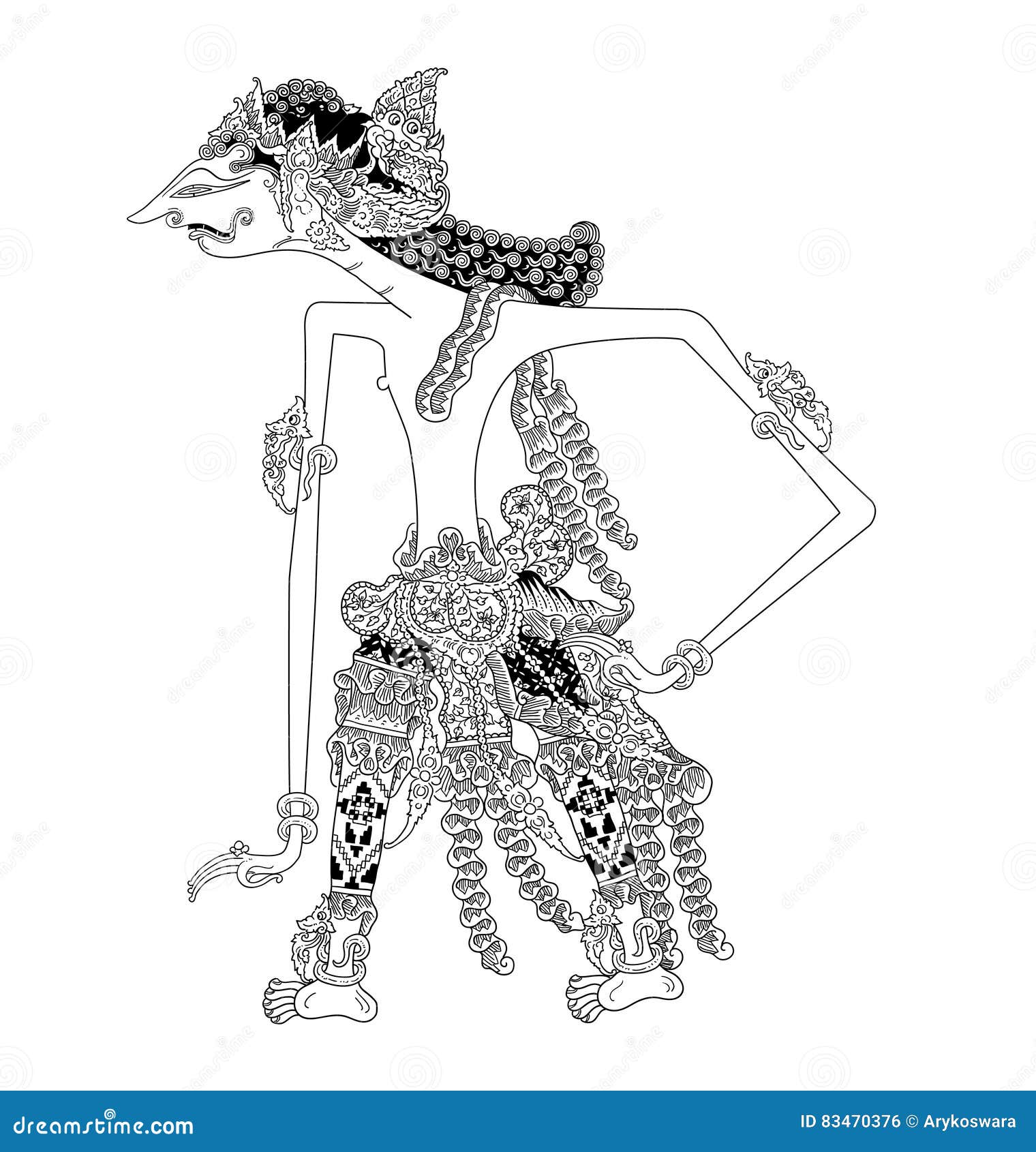 Batara Sadana stock vector. Illustration of darma, panyarikan - 83470376