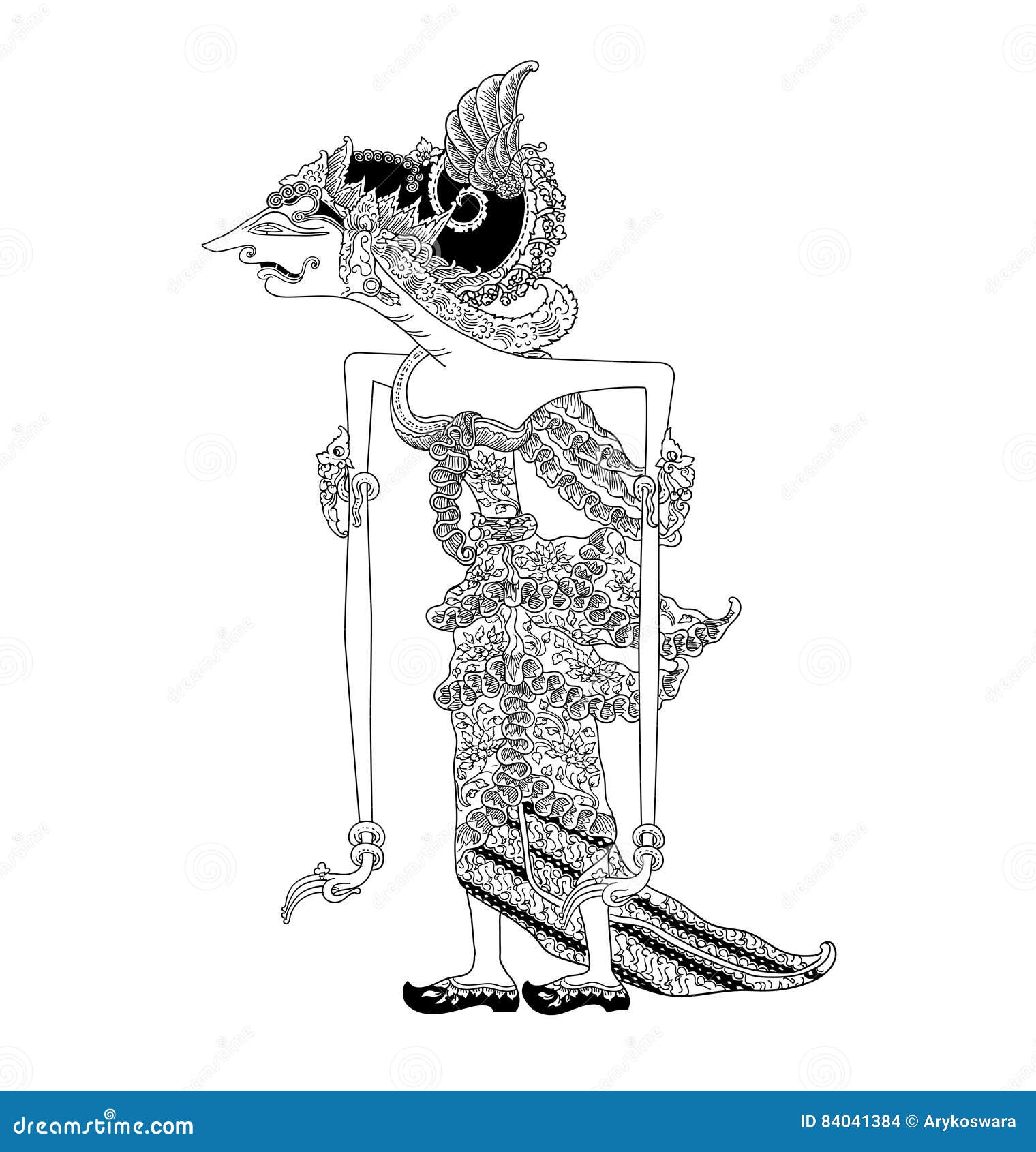 Batari Wilutama ilustración del vector. Ilustración de mahabharata ...