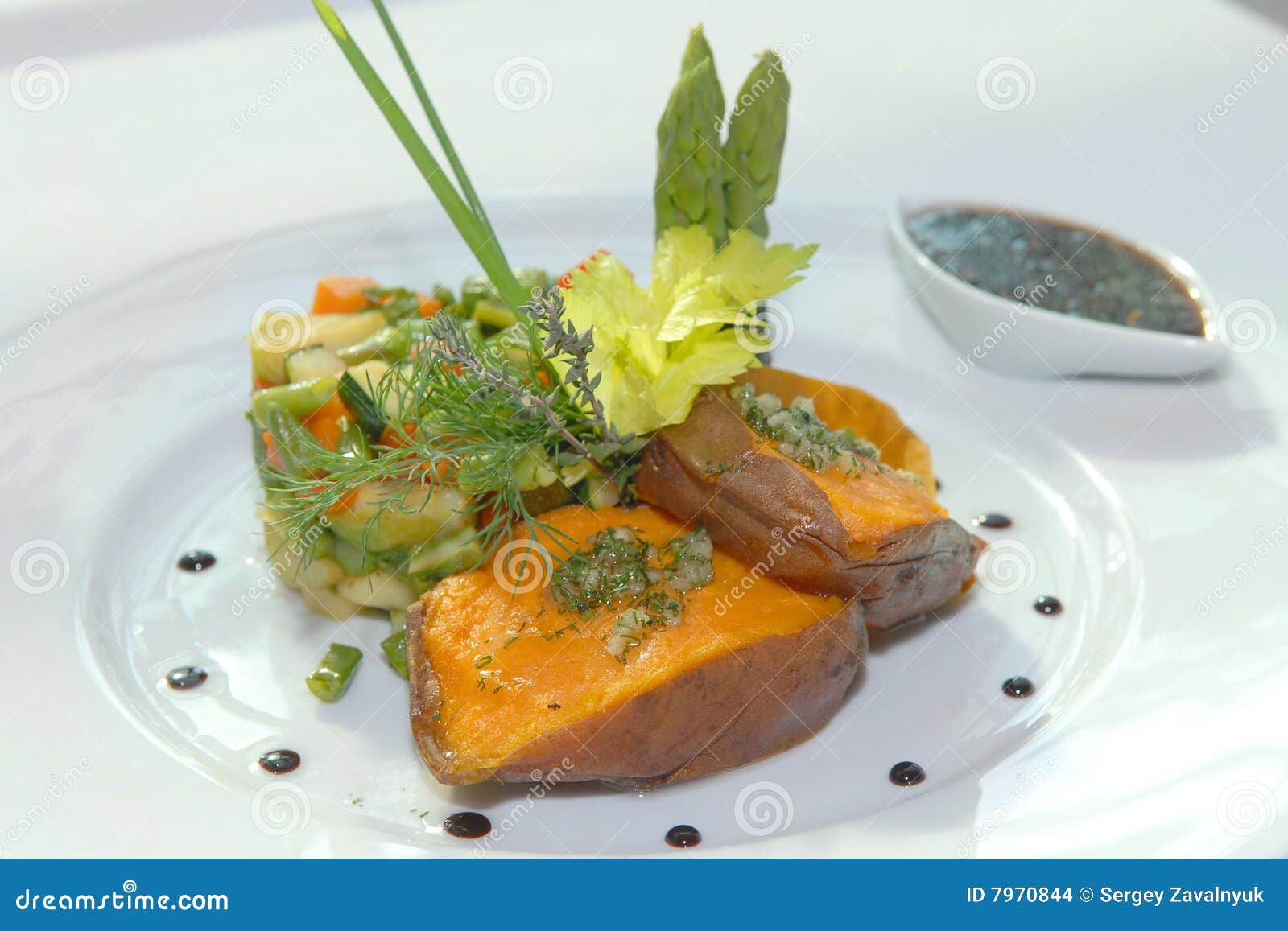 Batat Baked with Vegetables Stock Photo - Image of greens, vegetables ...