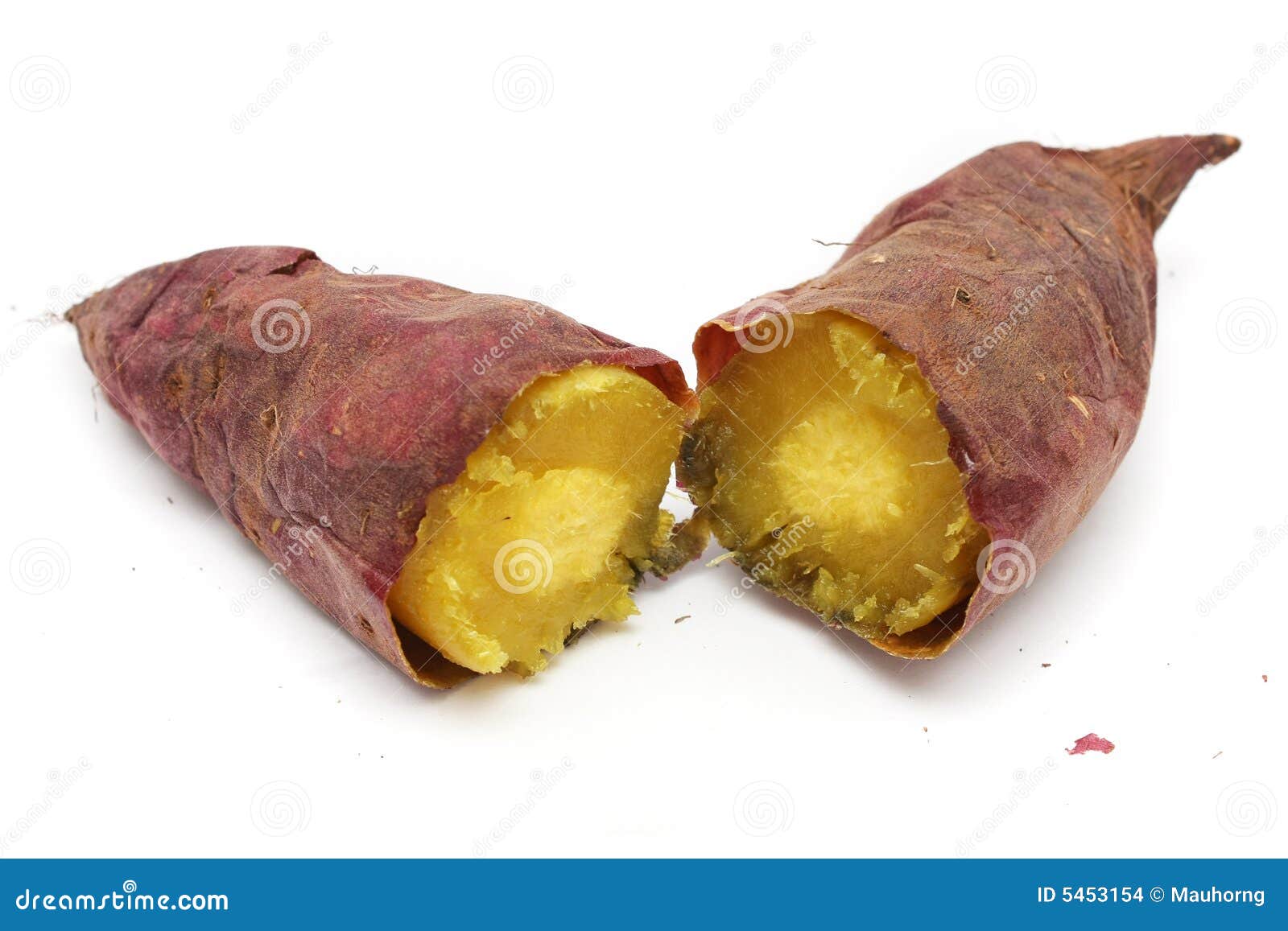 Batata doce roxa cozinhada foto de stock. Imagem de vermelho - 5453154