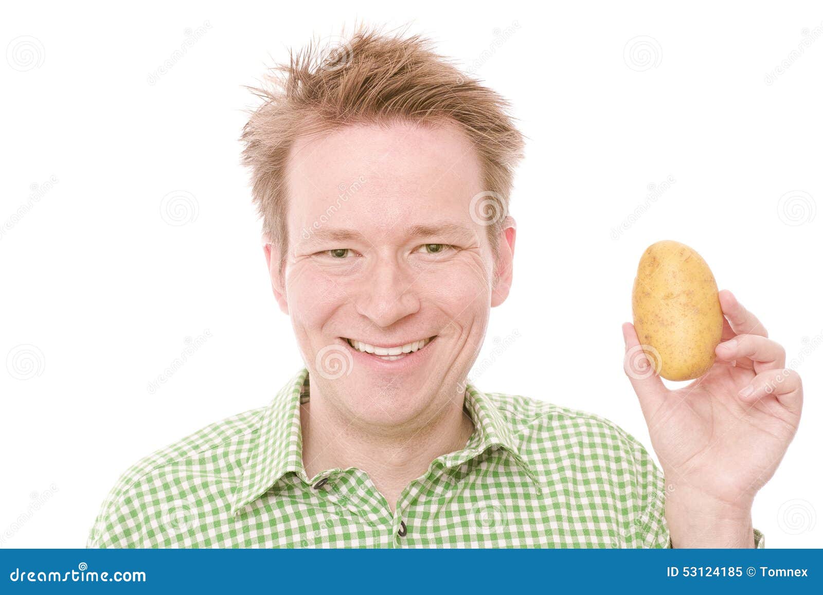 Batata feliz imagem de stock. Imagem de ocasional, fundo - 53124185