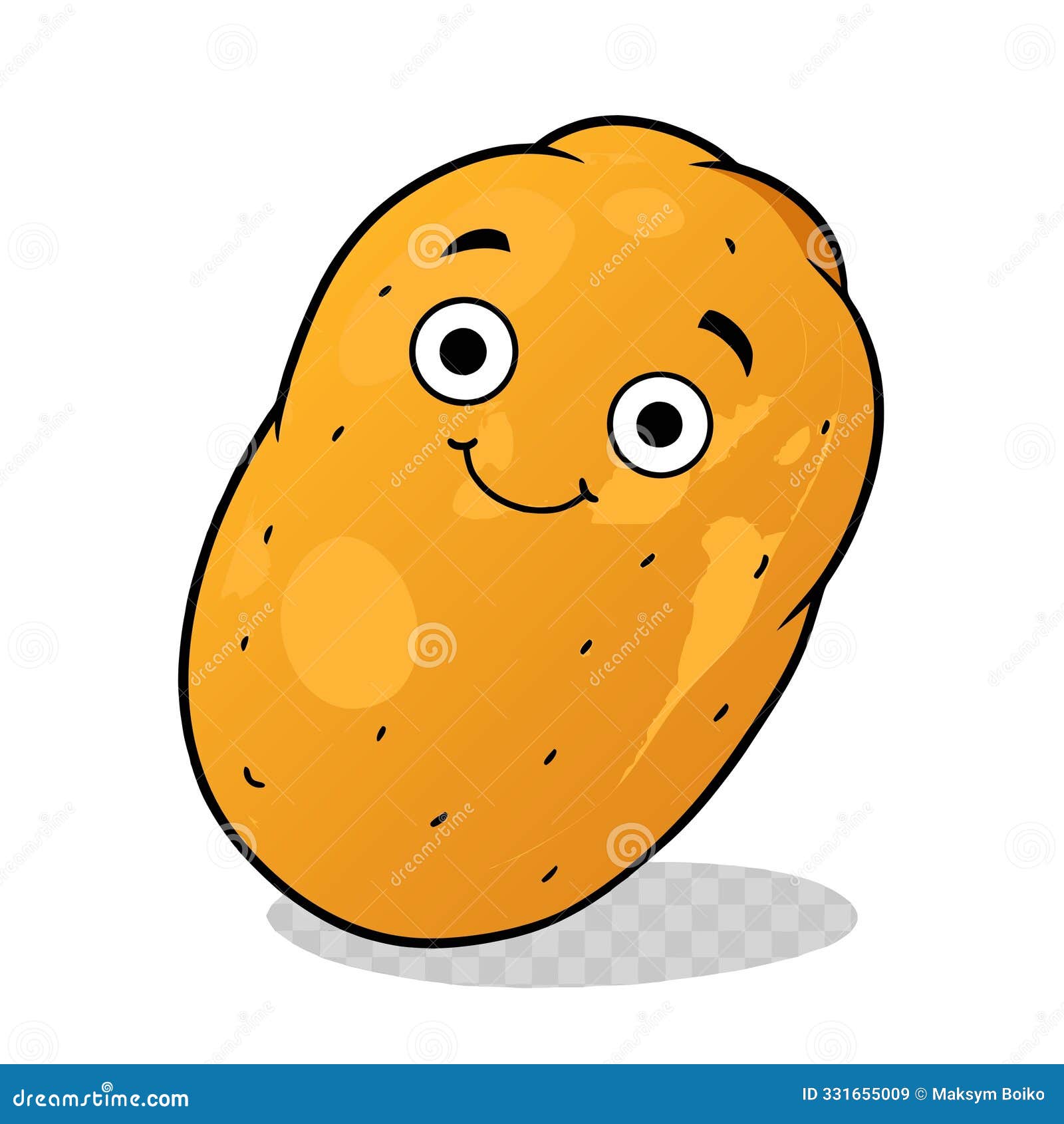 Batata Frita Em Fundo Transparente Cartoon Vector | CartoonDealer.com ...