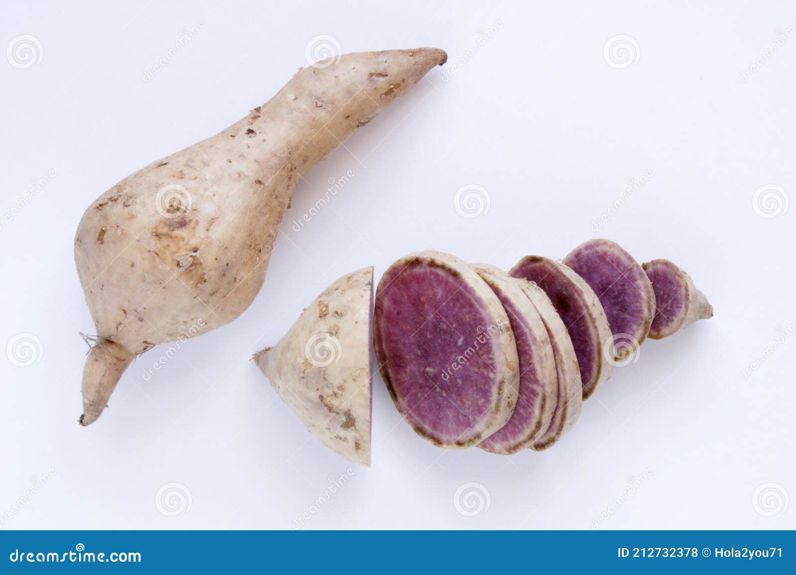 Batata morada foto de archivo. Imagen de crudo, corte - 212732378