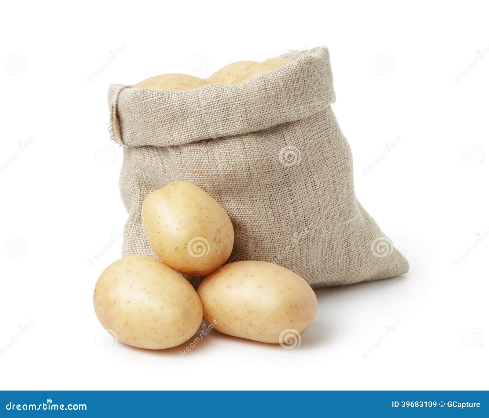 Batata Nova Fresca No Saco Do Saco Imagem de Stock - Imagem de alimento ...