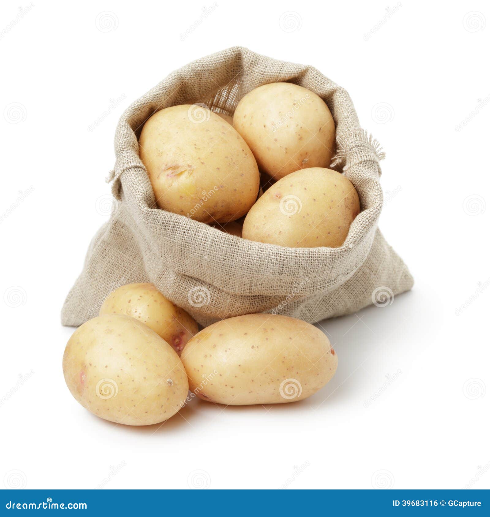 Batata Nova Fresca No Saco Do Saco Foto de Stock - Imagem de fresco ...