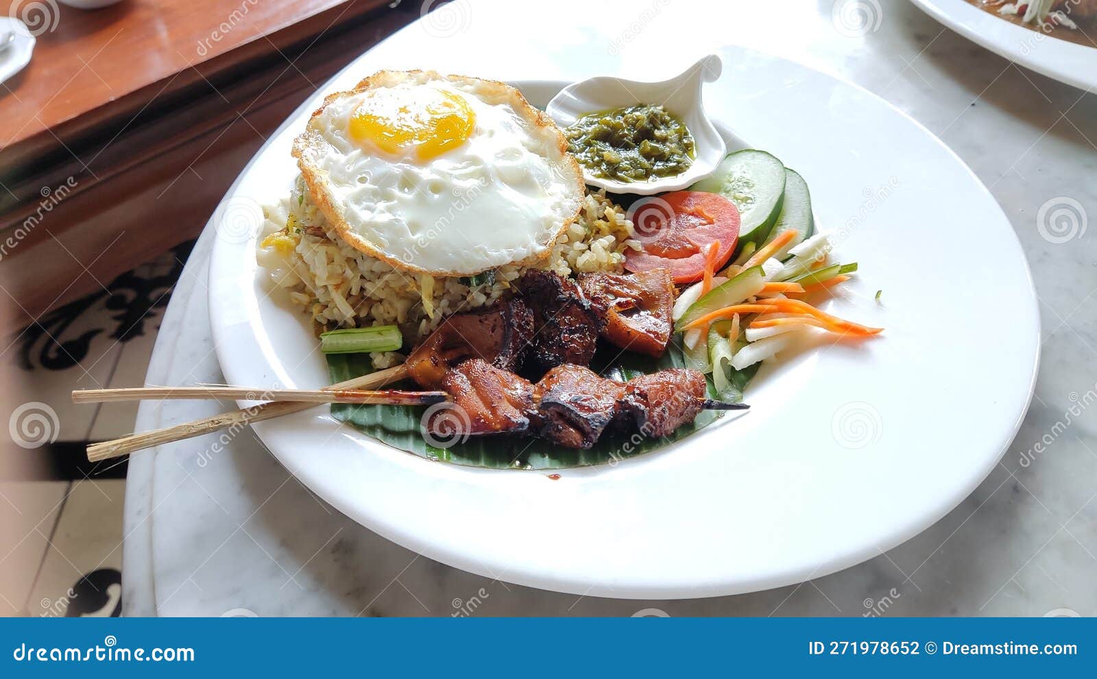 Batavia Kota Tua Food stock photo. Image of sambal, sate - 271978652