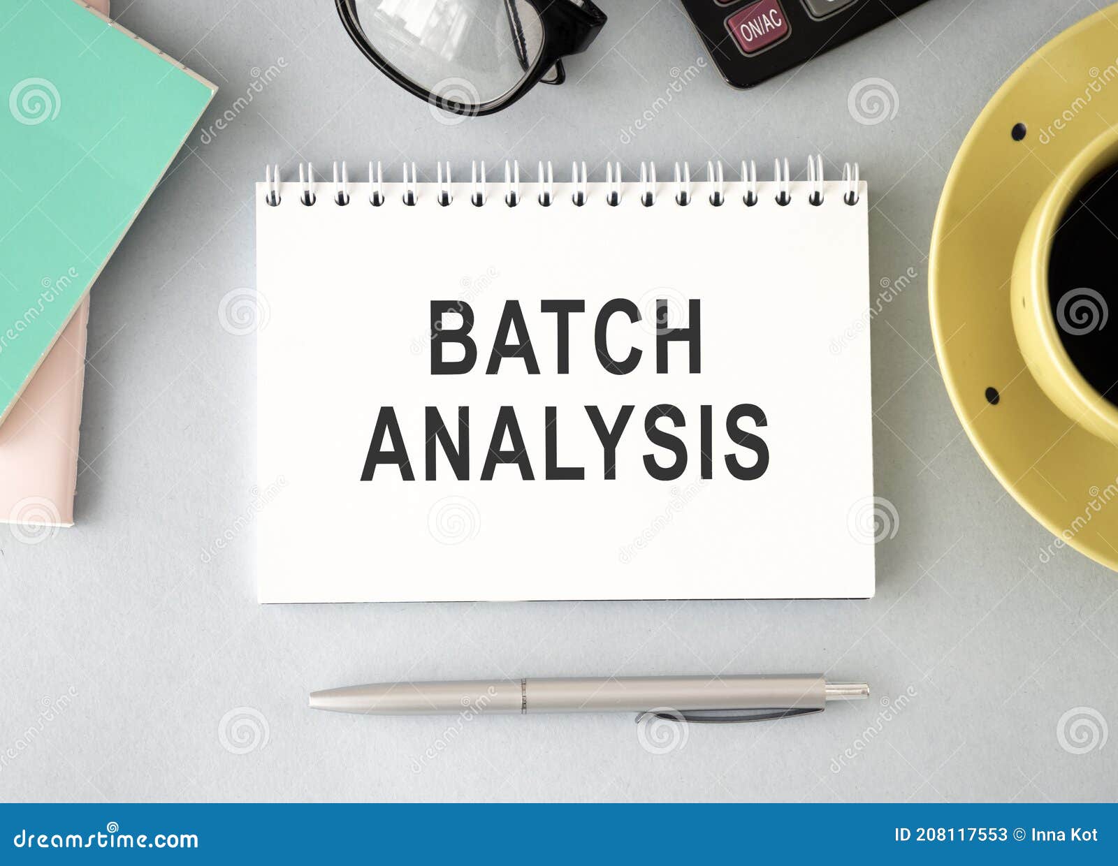 Batch Analysis - Seo Text on a Notebook Stock Image - Image of ...