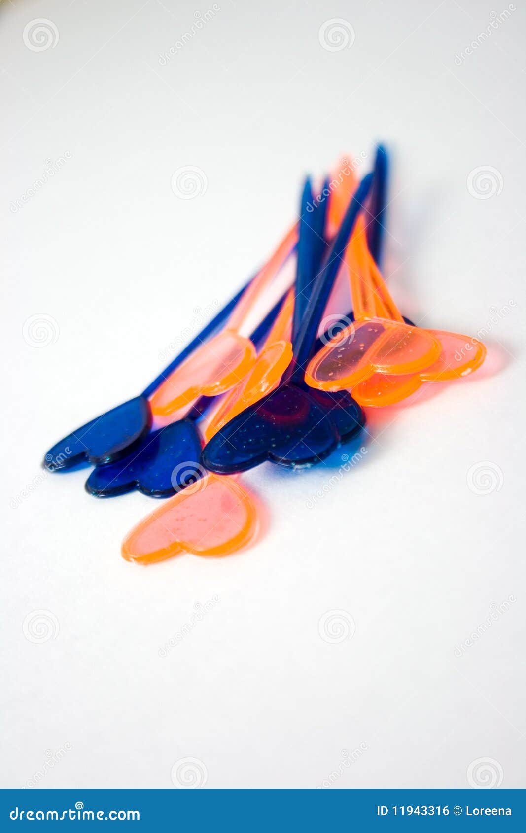 Batch of Blue and Orange Toothpicks Stock Photo - Image of toothpick ...