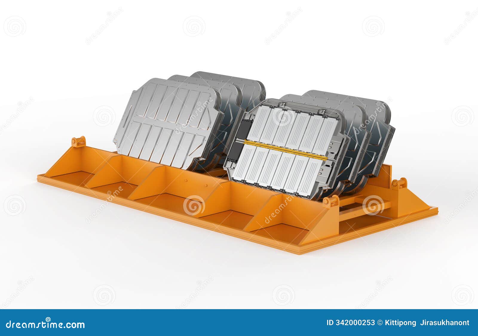 Batch Of Electric Vehicle Batteries Or Pallet Of Lithium-ion Battery ...
