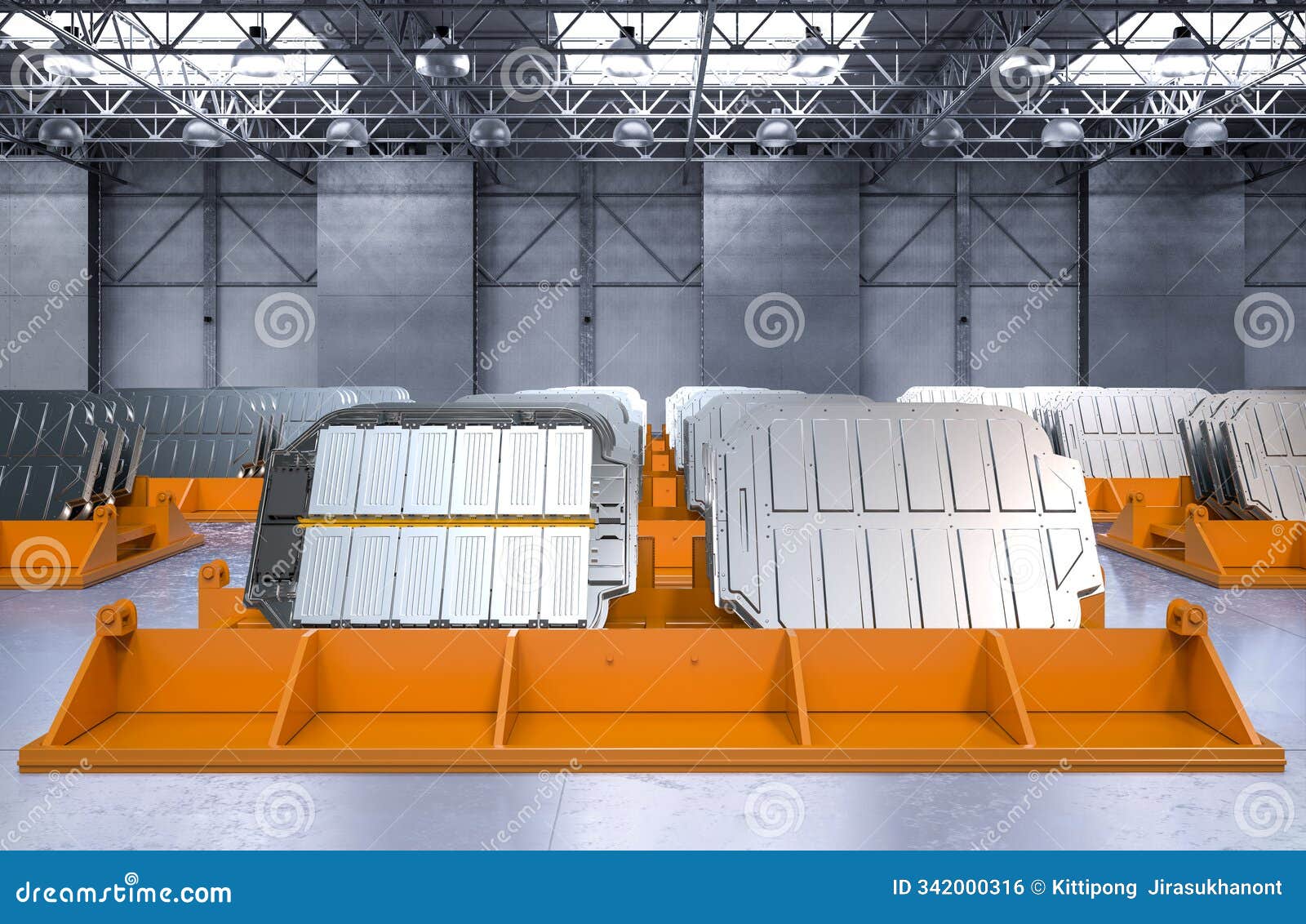 Batch Of Electric Vehicle Batteries Or Pallet Of Lithium-ion Battery ...