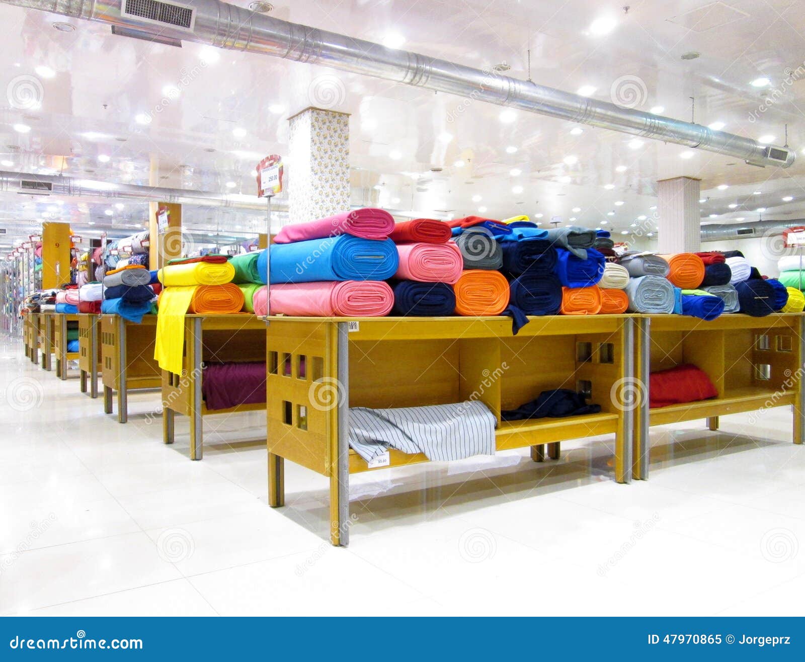 Batch of Fabric in a Store. Editorial Image - Image of meter, fabric ...