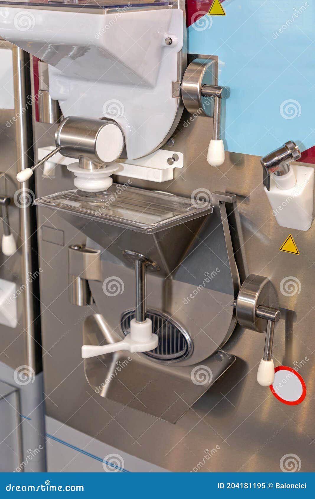 Batch Freezer Ice Cream stock image. Image of frozen - 204181195