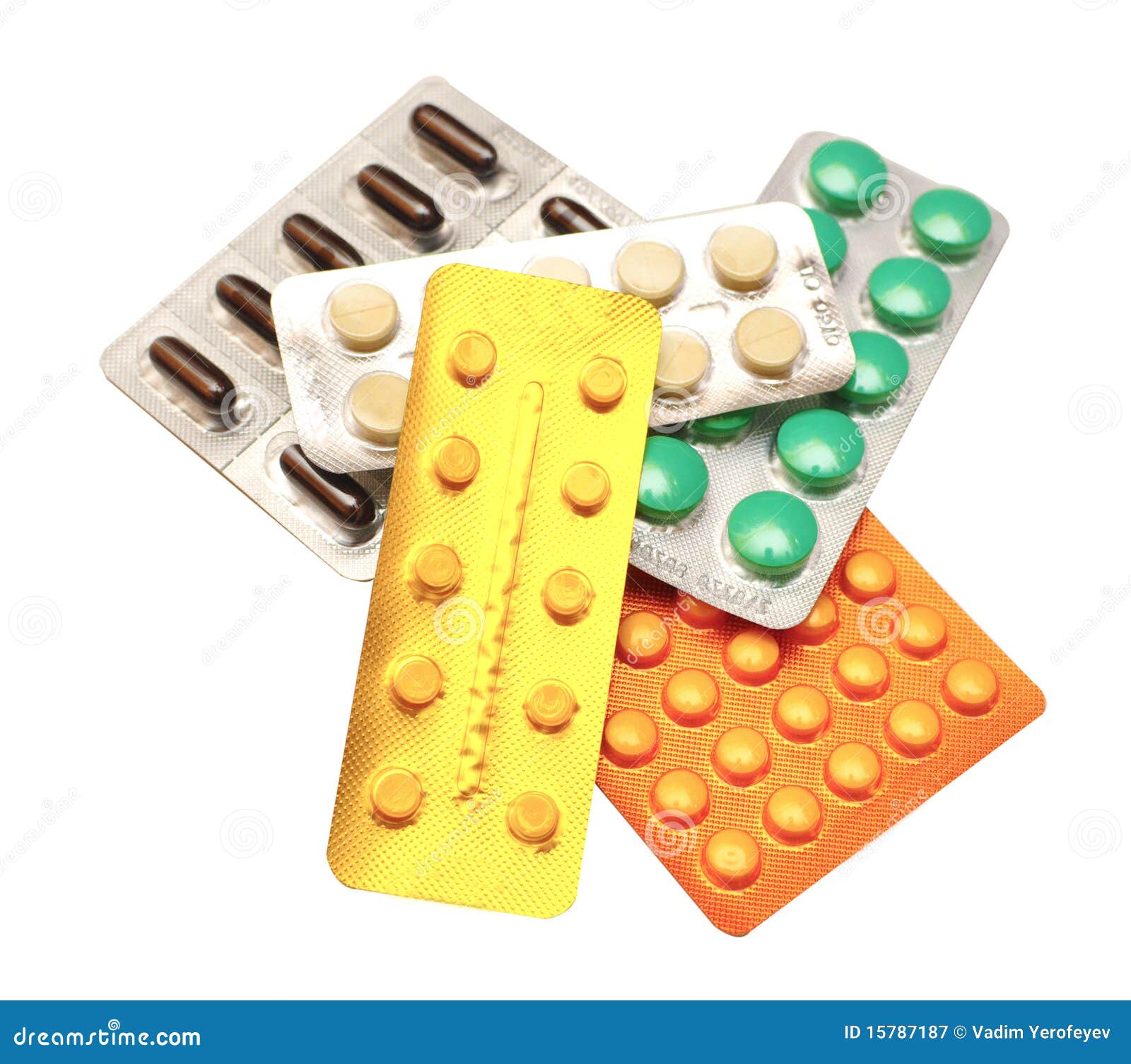 Batch of Packages of Multicolored Pills Stock Image - Image of capsule ...