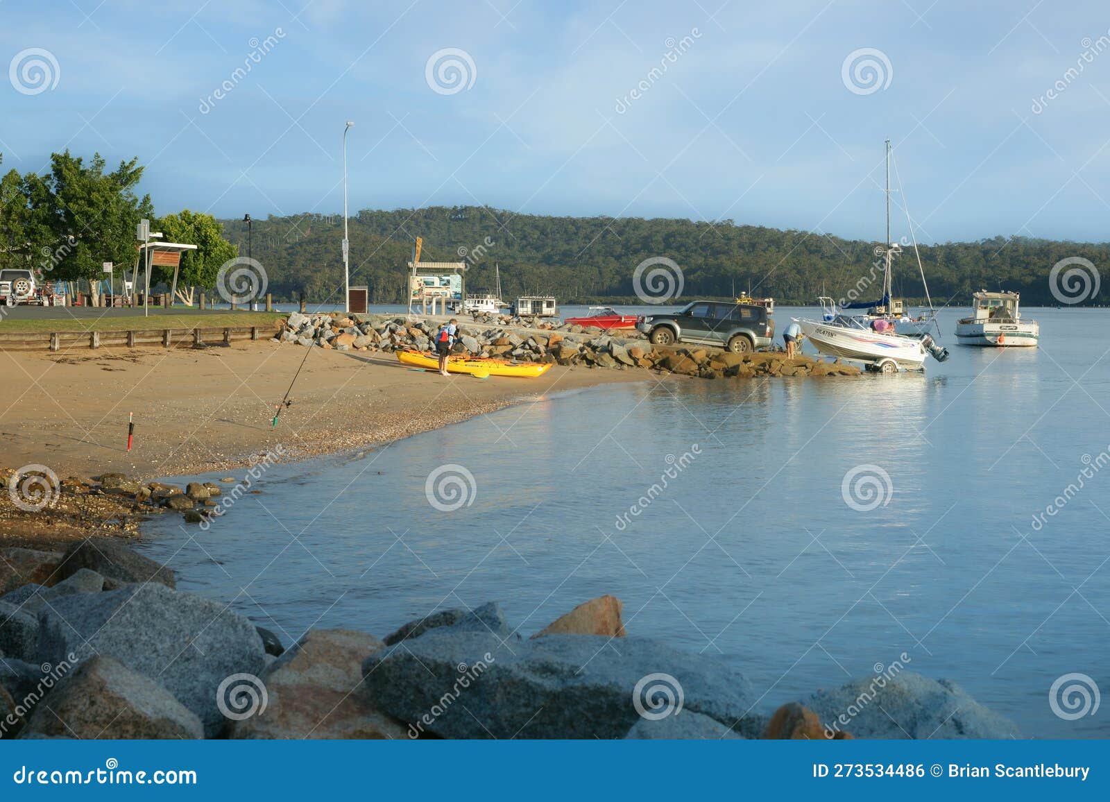 Batemans Bay Launching Ramp and Beach Editorial Photo - Image of ...