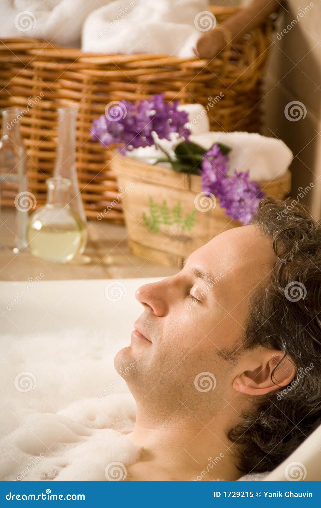 Bath stock image. Image of relaxation, rejuvenation, pamper - 1729215