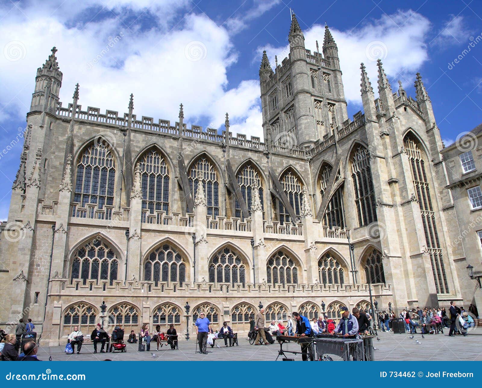 Bath Abbey editorial photography. Image of courtyard, church - 734462