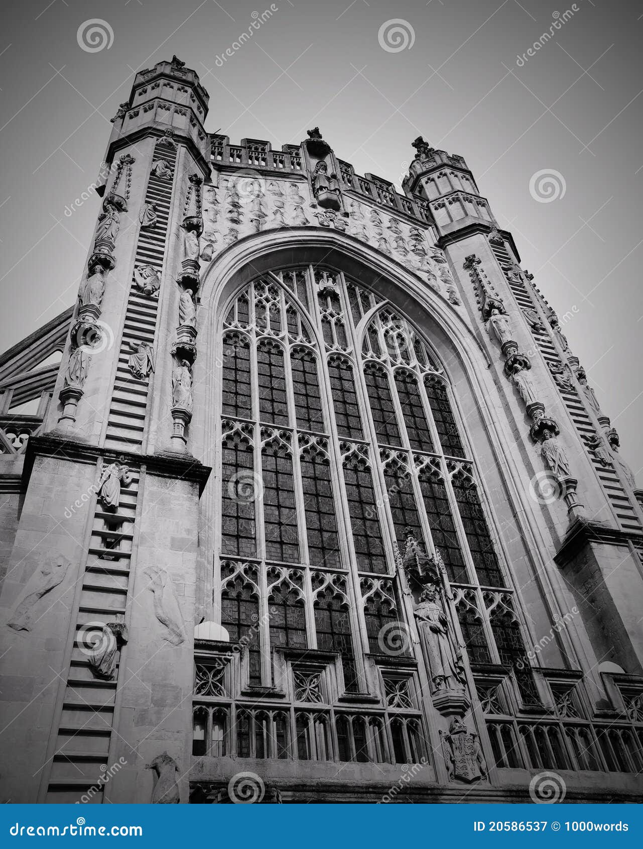 Bath Abbey Church stock image. Image of exterior, details - 20586537