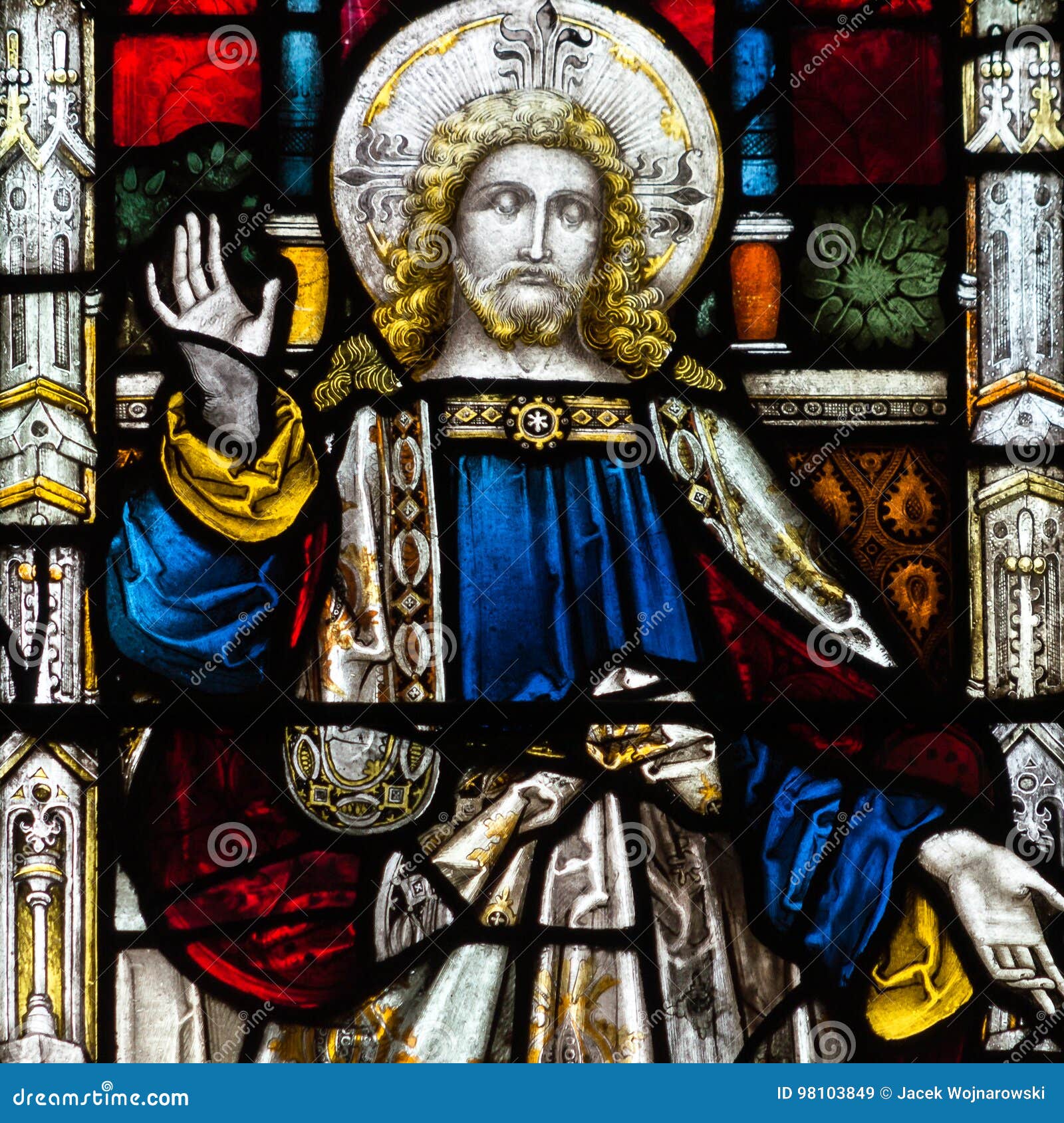 Bath Abbey Perpendicular Gothic Window Close Up E Stained Glass ...