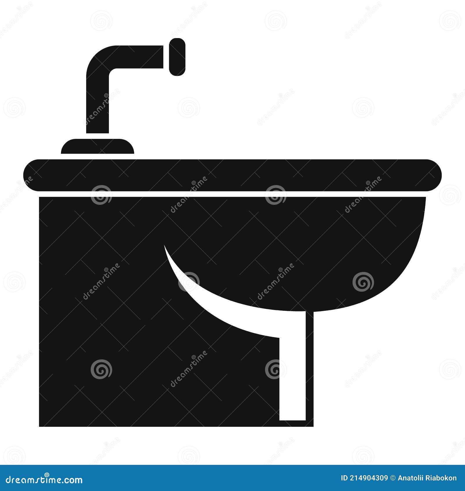 Bath Bidet Icon, Simple Style Stock Vector - Illustration of indoor ...