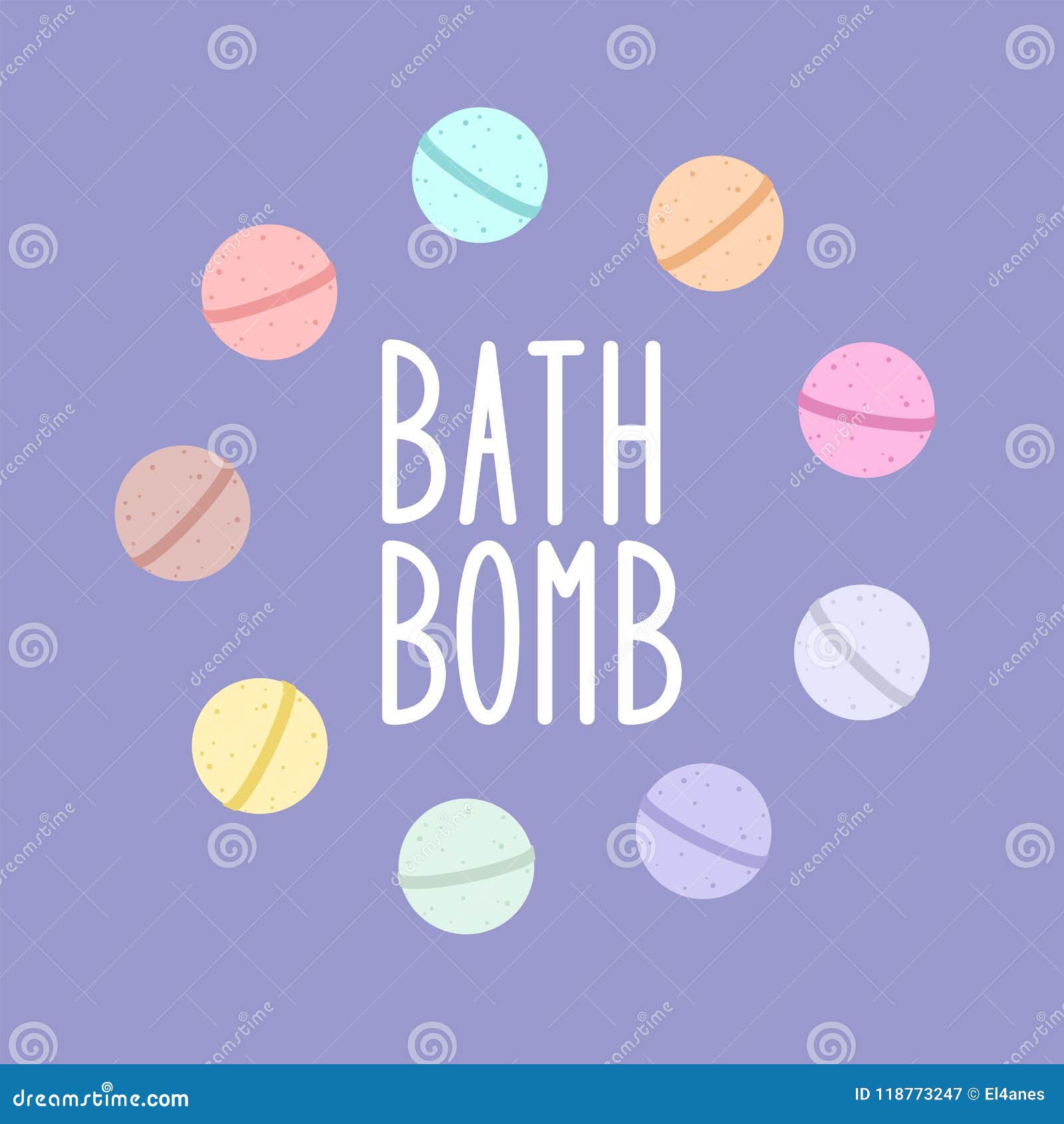 Bath bomb frame stock vector. Illustration of vector - 118773247
