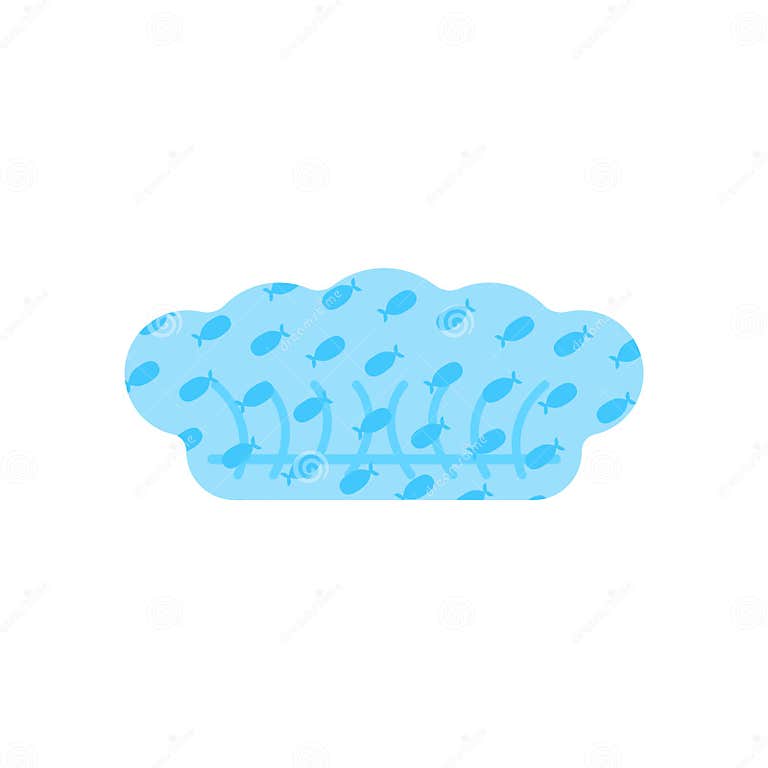 Bath Cap Isolated. Shower Cap Stock Vector - Illustration of cute, blue ...