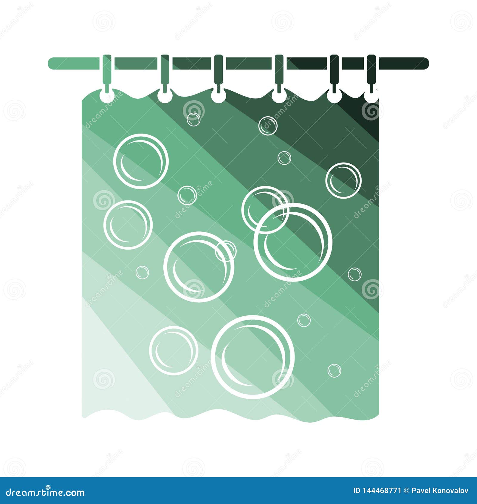Bath curtain icon stock vector. Illustration of hygiene - 144468771