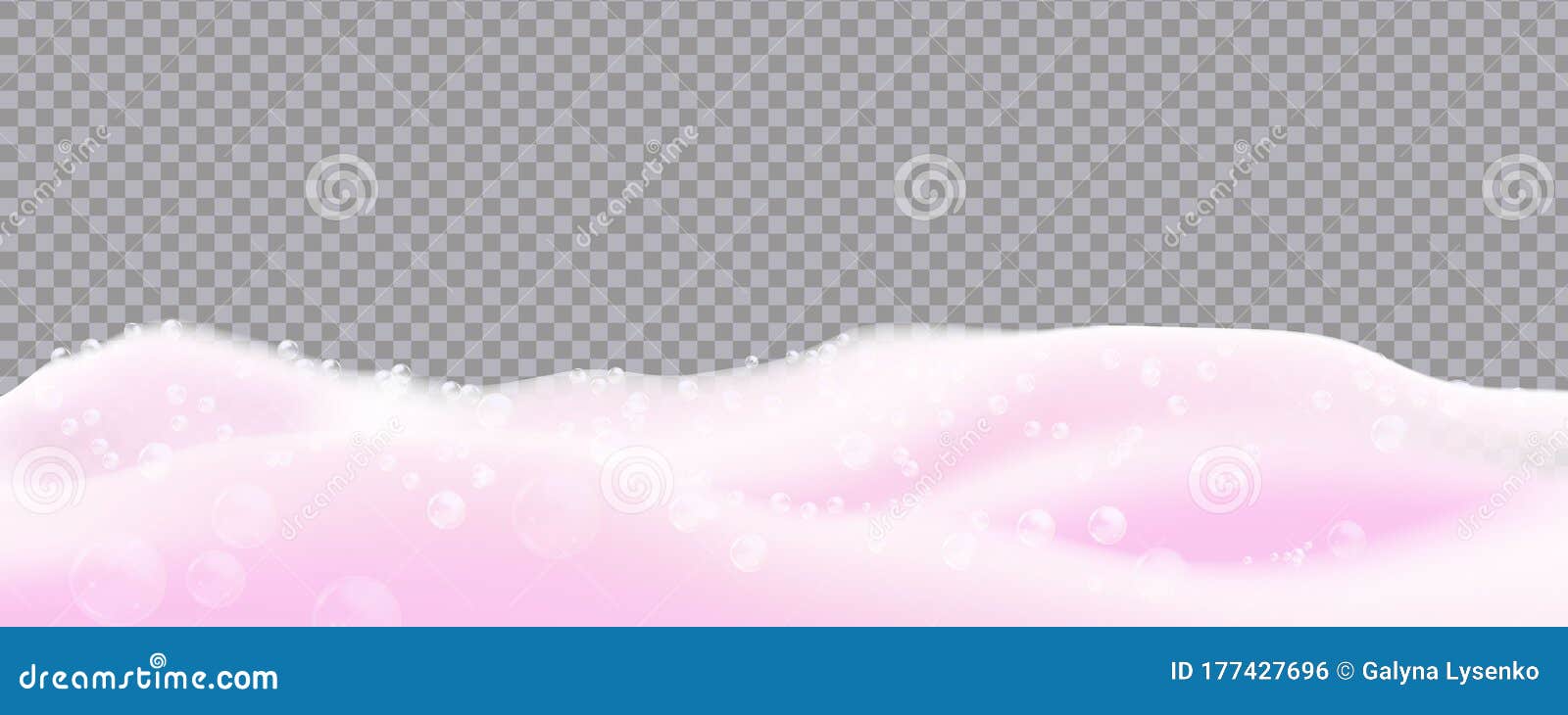 Bath Foam Isolated on Transparent Background. Shampoo Bubbles Texture ...