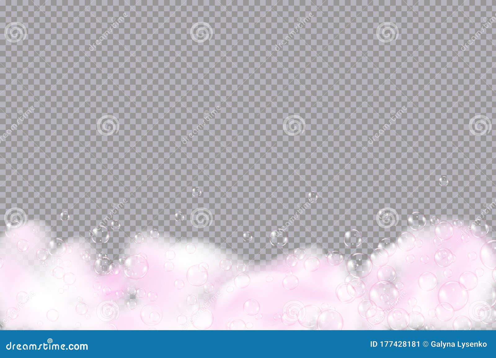 Bath Foam Isolated on Transparent Background. Shampoo Bubbles Texture ...