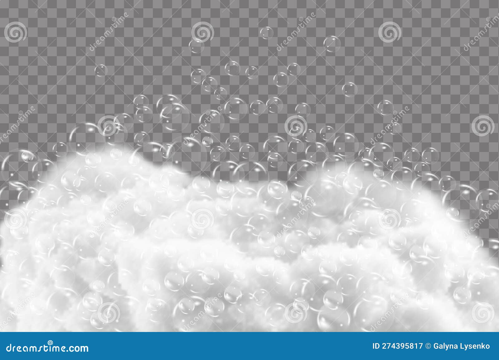 Shampoo Bubbles Texture.Bath Lather Vector Illustration And Shampoo ...