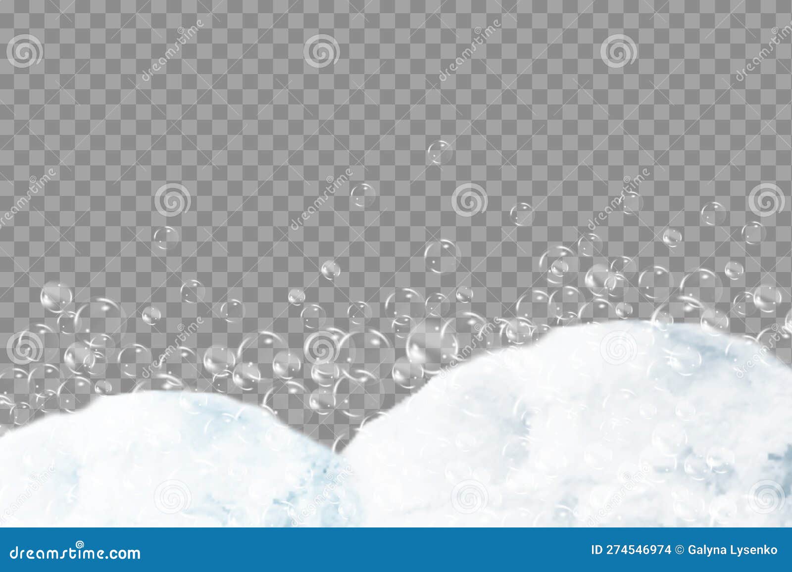 Bath Foam Isolated On Transparent Background. Shampoo Bubbles Texture ...