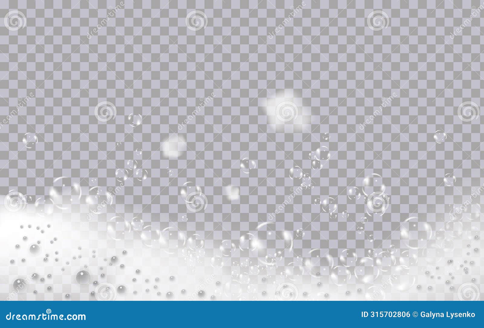 Bath Foam Isolated On Transparent Background. Shampoo Bubbles Texture ...