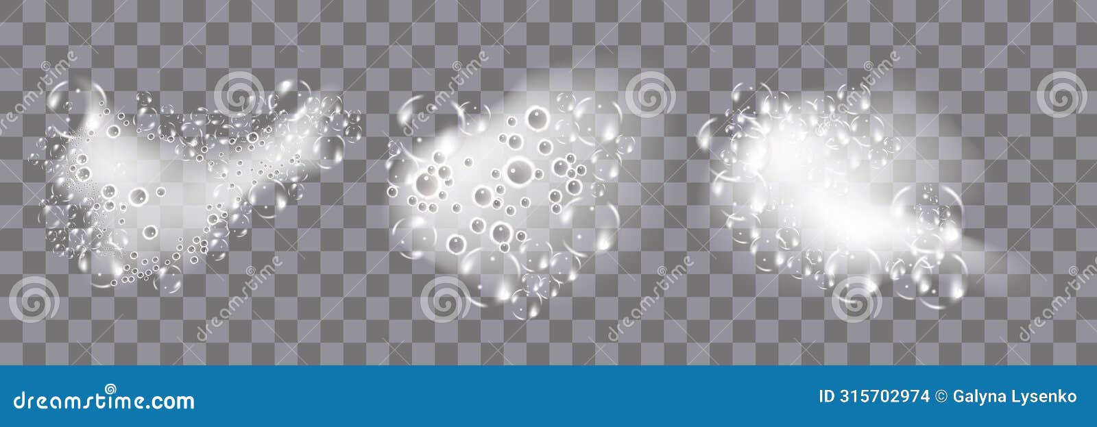 Bath Foam Isolated On Transparent Background. Shampoo Bubbles Texture ...