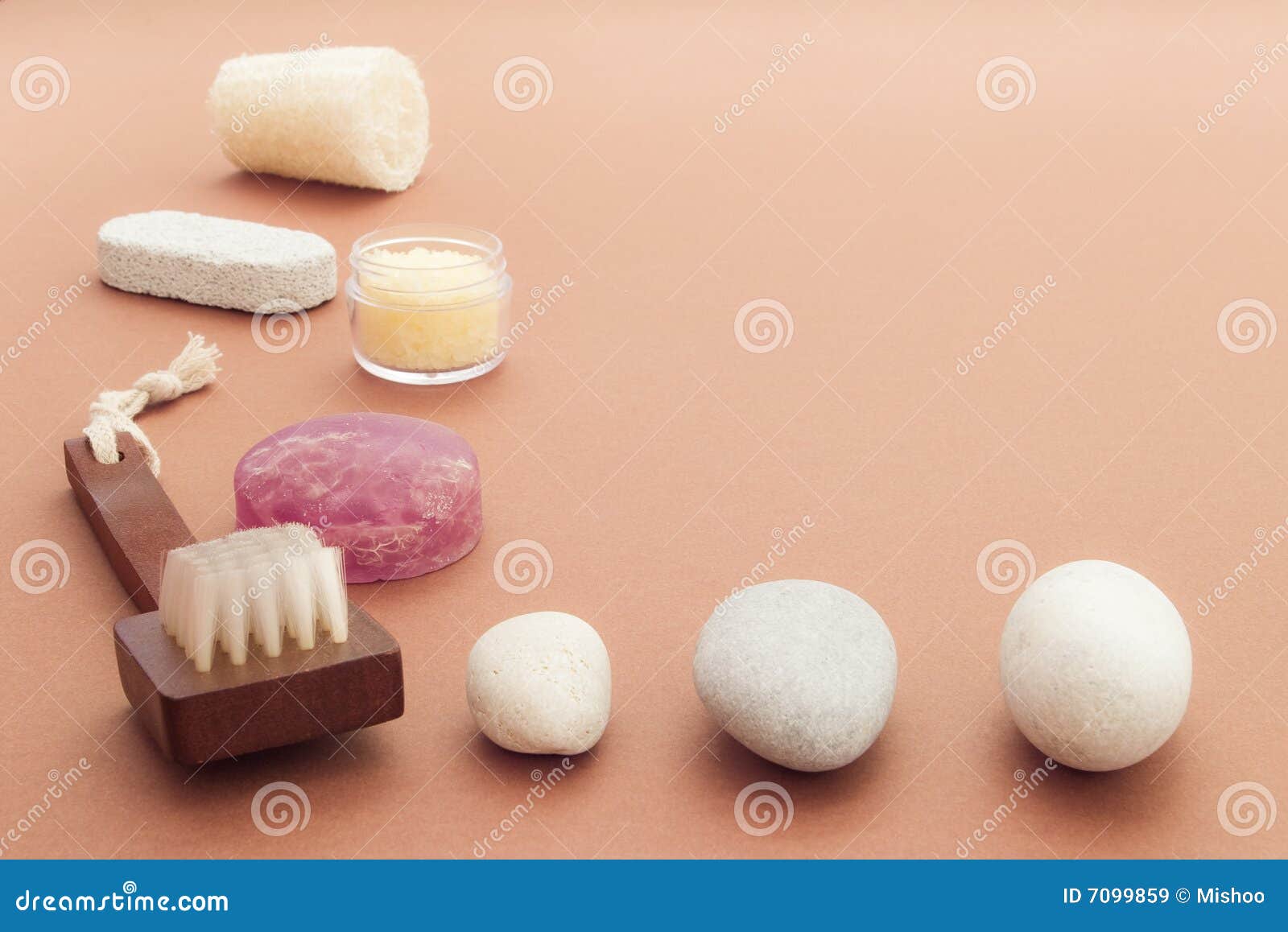 Bath items stock image. Image of luxury, purple, calm - 7099859