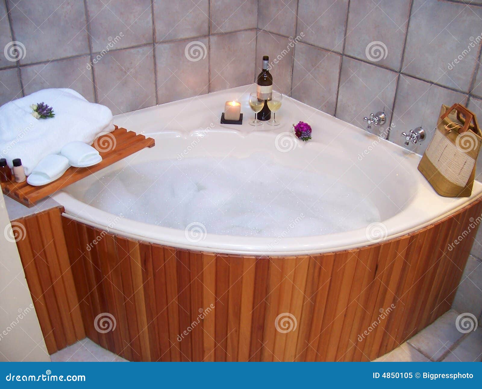 Bath Luxury spa jaccuzi stock image. Image of spoiling - 4850105