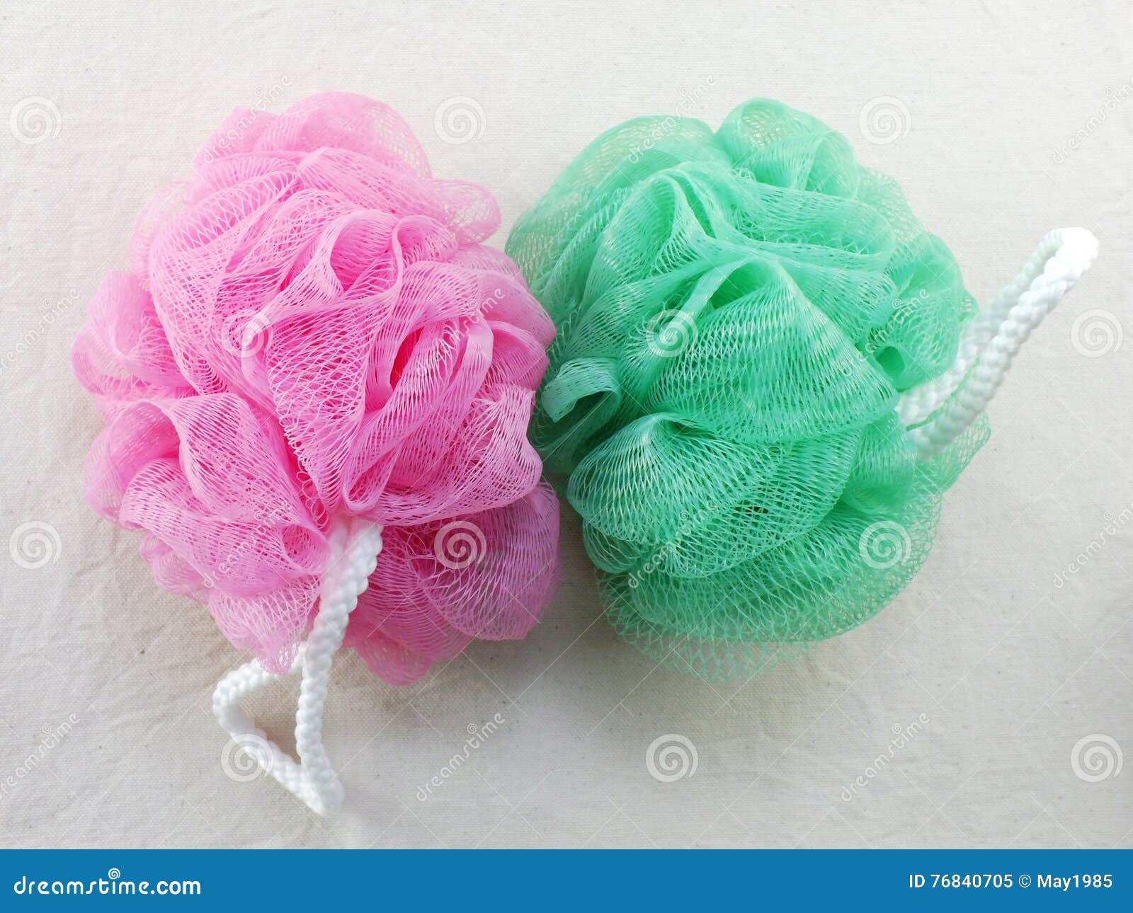 Bath puff stock image. Image of home, shower, decorative - 76840705