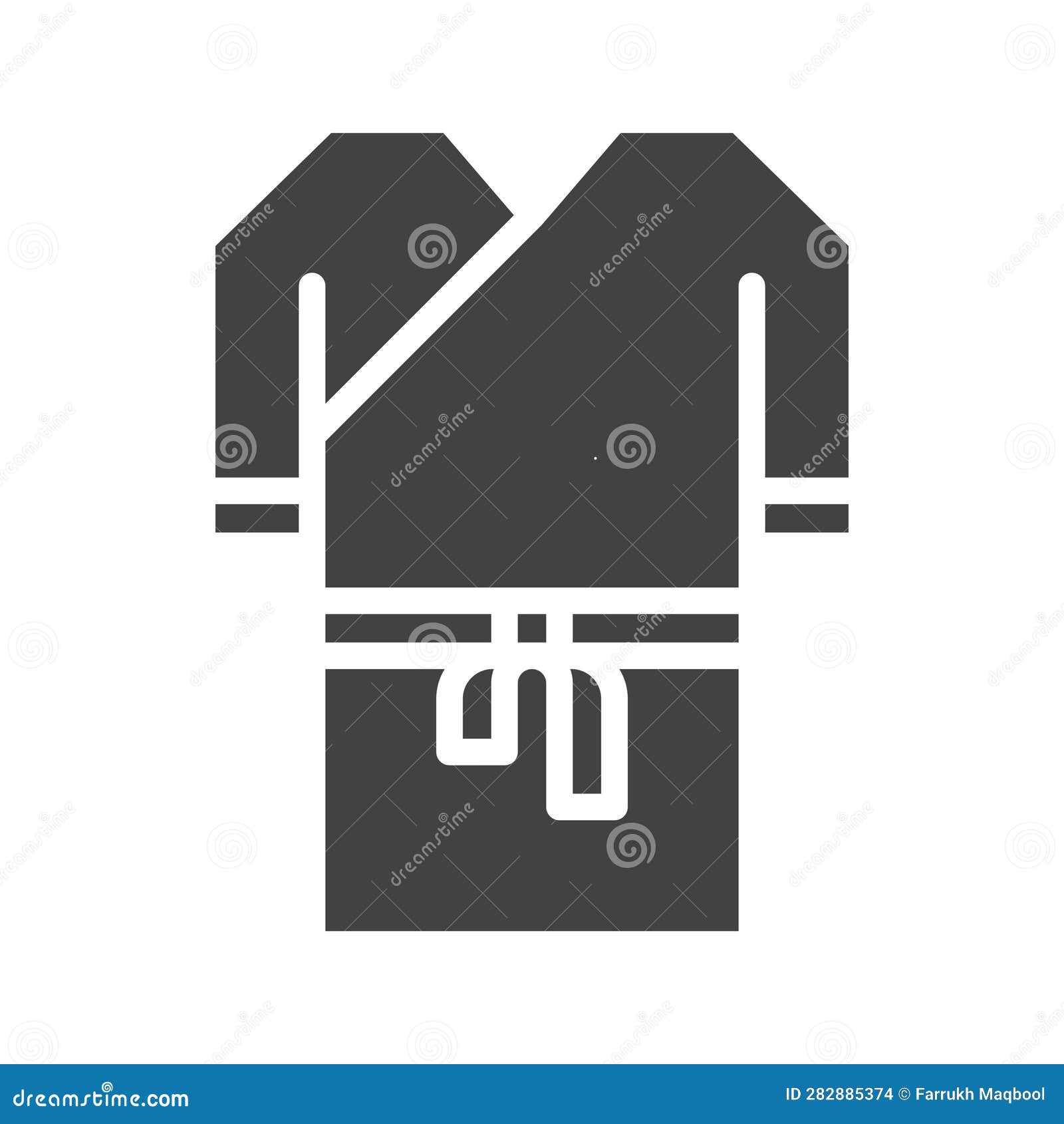 Bath Robe Icon Image. stock vector. Illustration of symbol - 282885374