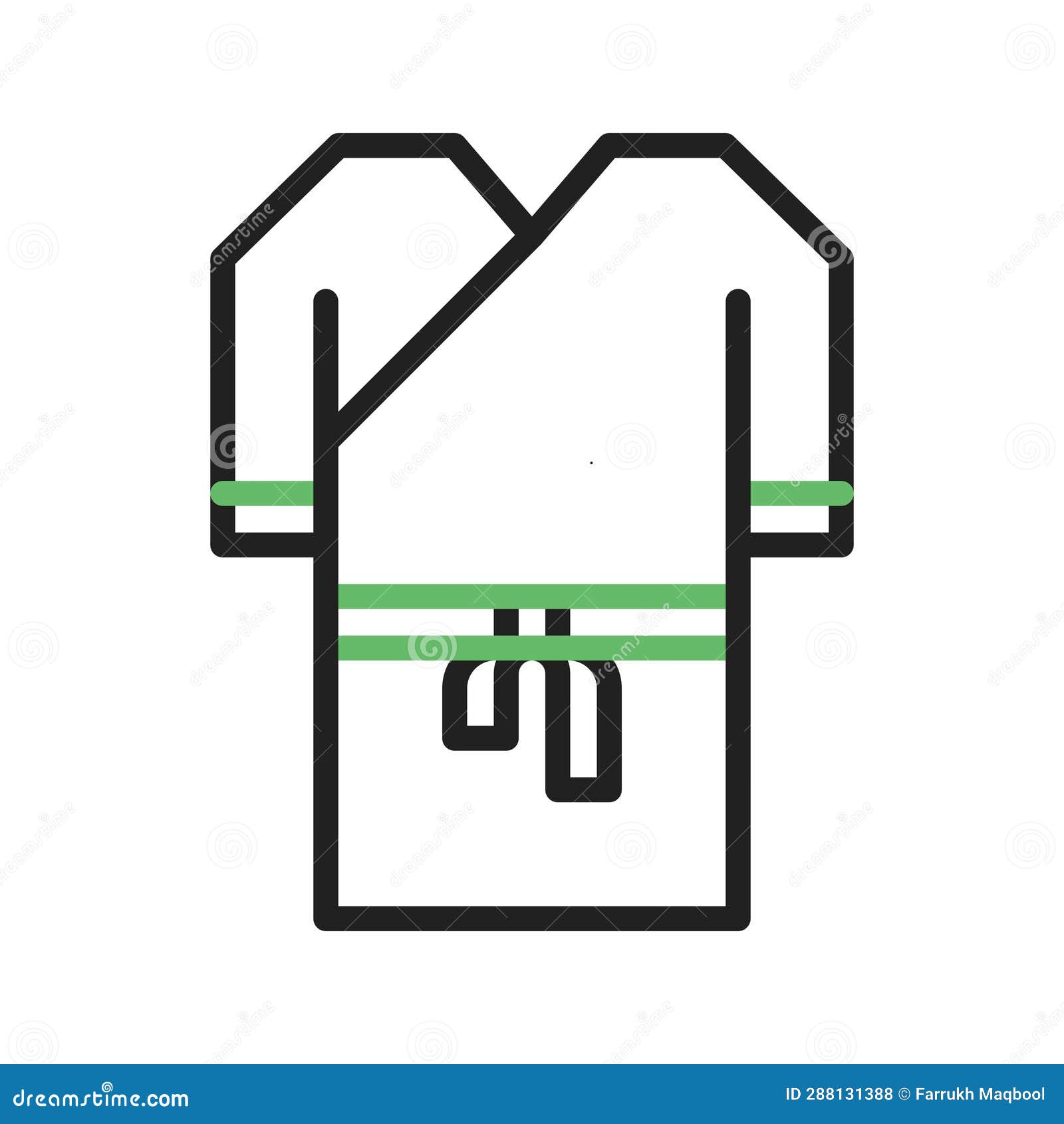 Bath Robe Icon Image. stock vector. Illustration of design - 288131388